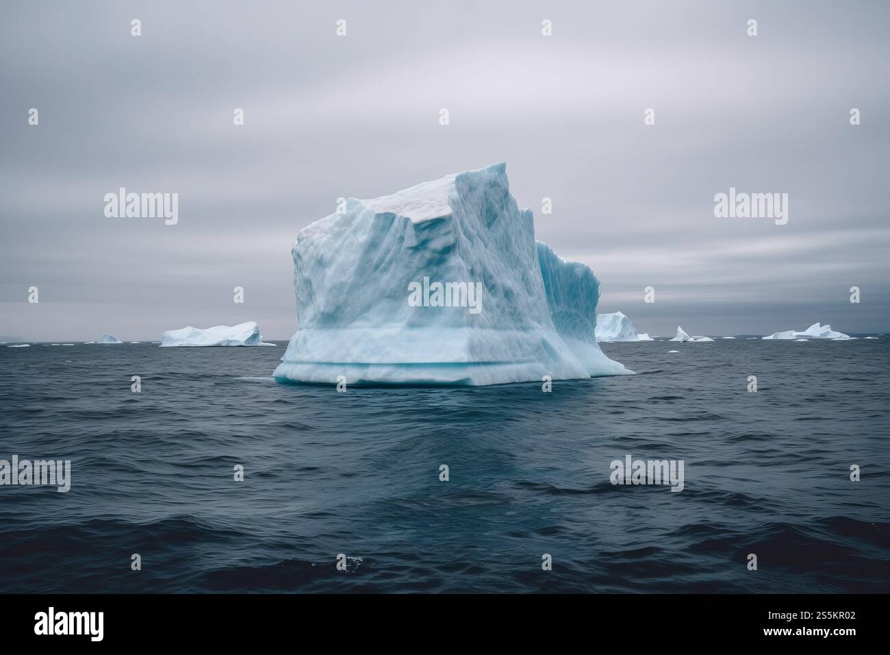 Iceberg floating. Glacier landscape ocean. Generate Ai Stock Photo - Alamy