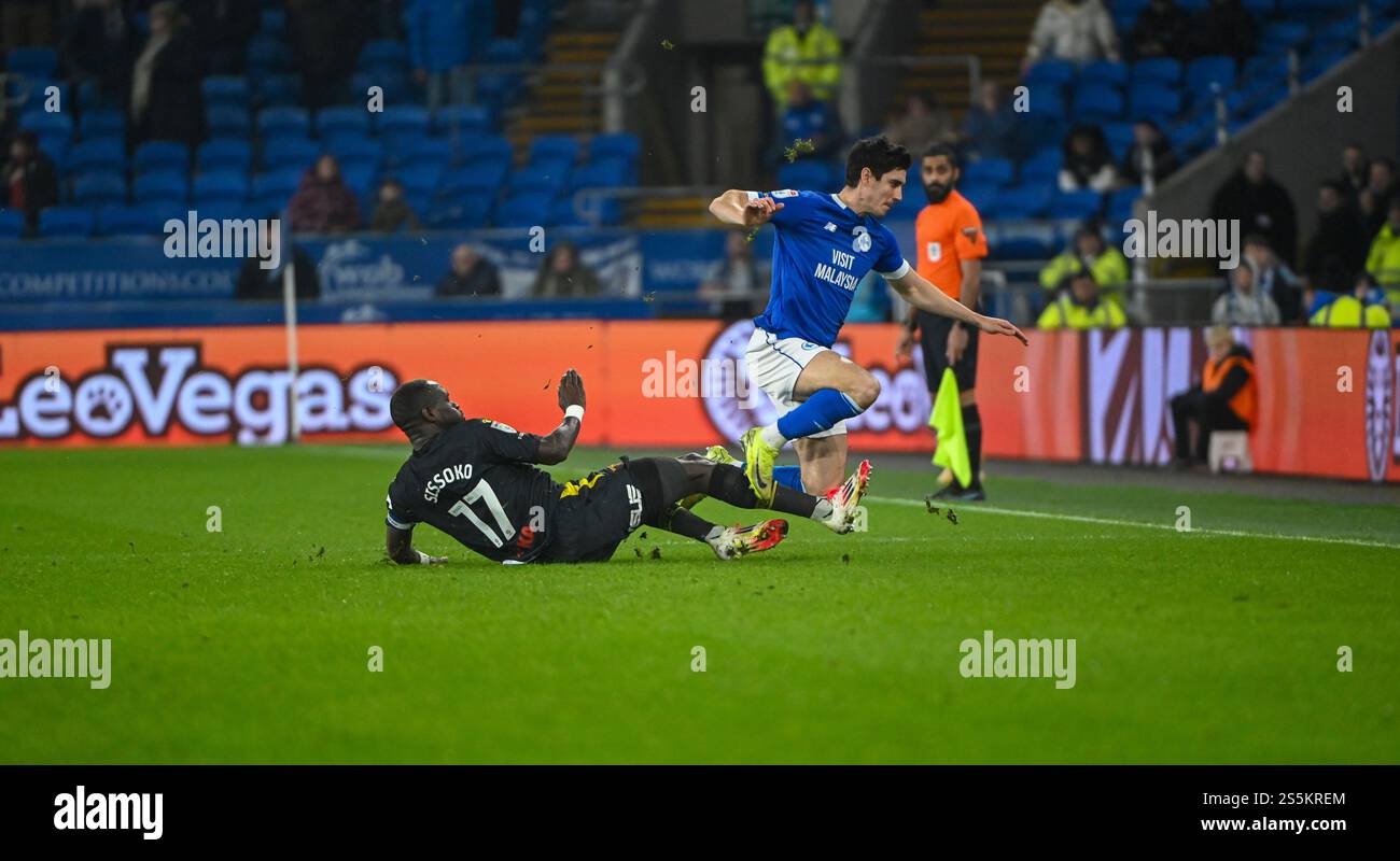 14th January 2025; Cardiff City Stadium, Cardiff, Wales; EFL ...