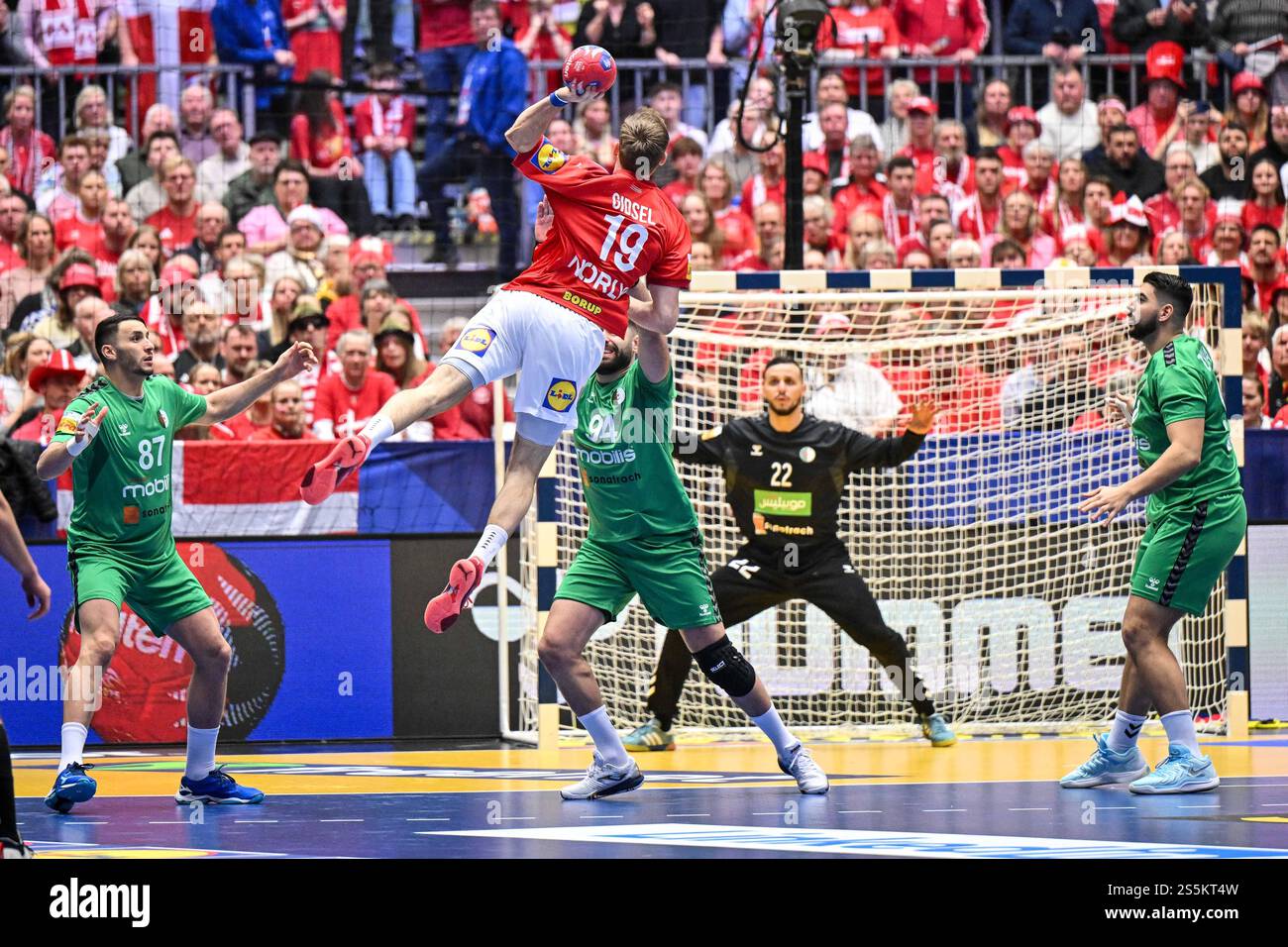 Herning, Denmark. 14th Jan, 2025. Mathias Gidsel of Danmark during IHF ...