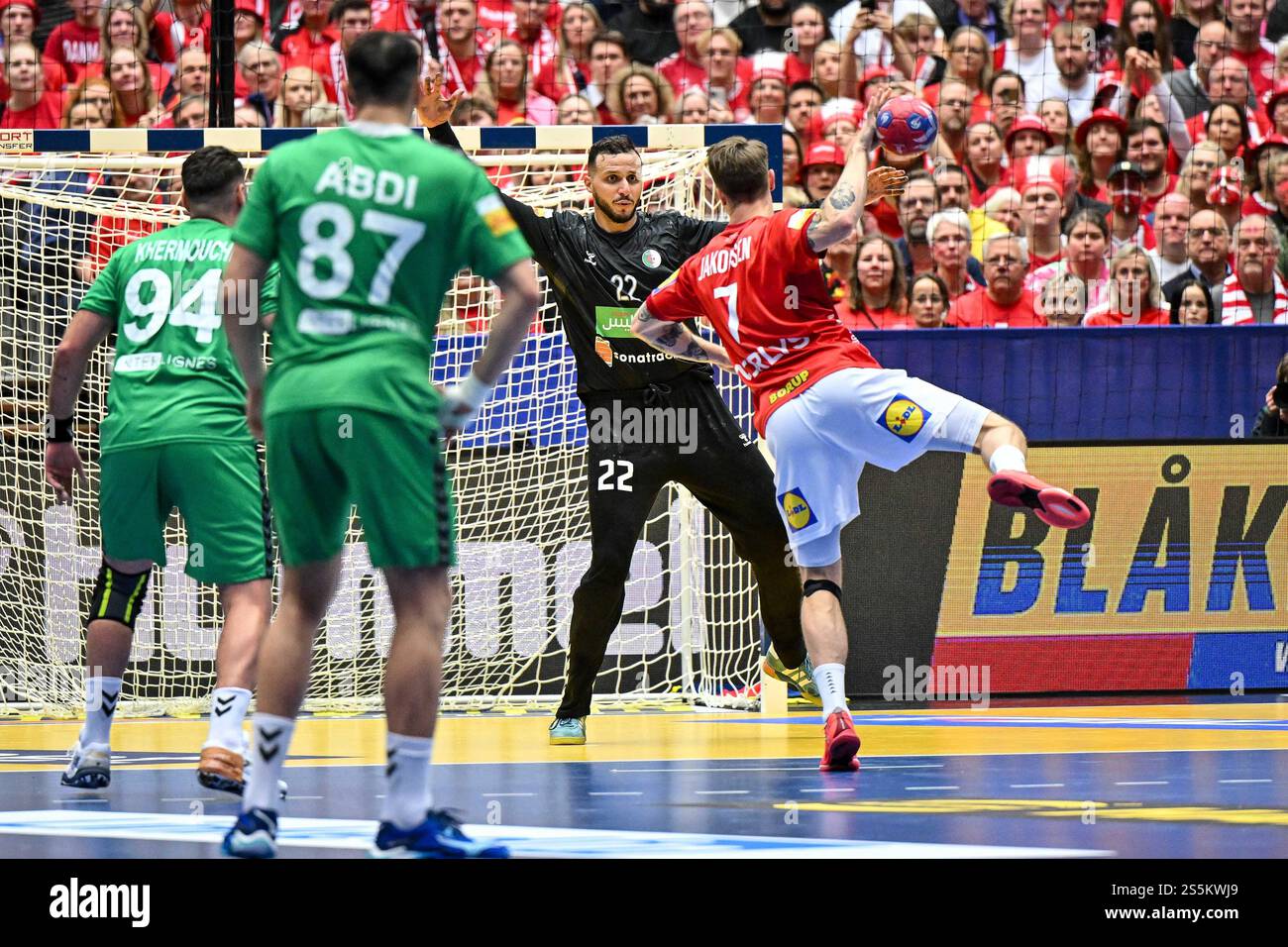 Herning, Denmark. 14th Jan, 2025. Khalifa Ghedbane of Algeria during ...