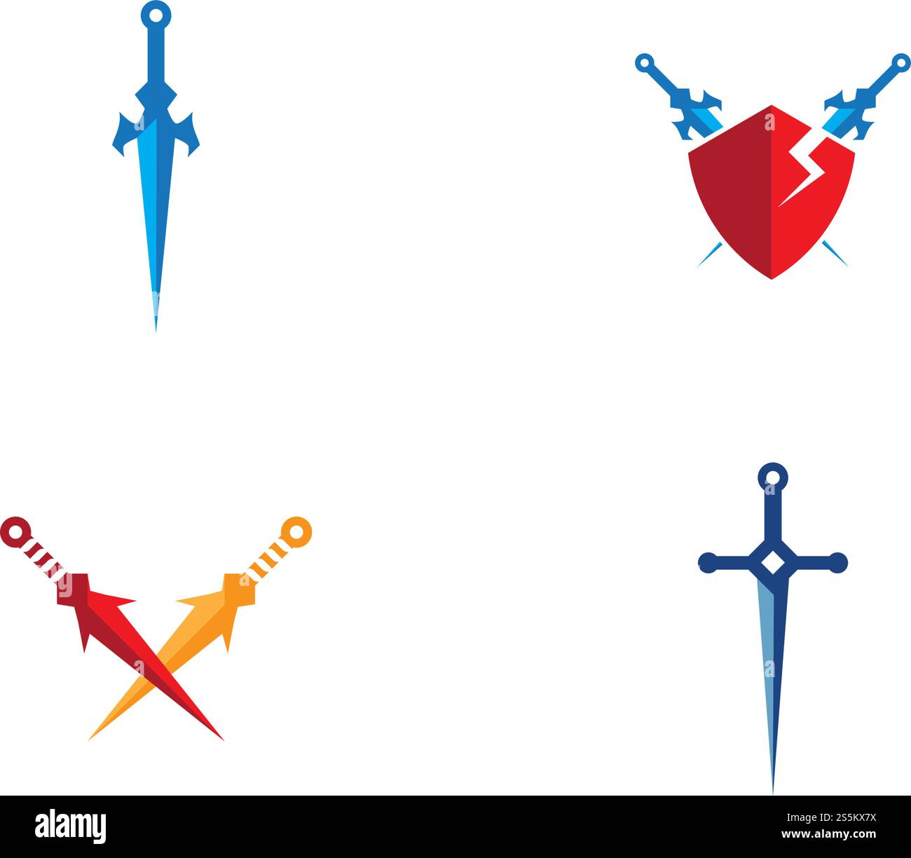 Sword logo vector template Stock Vector Image & Art - Alamy
