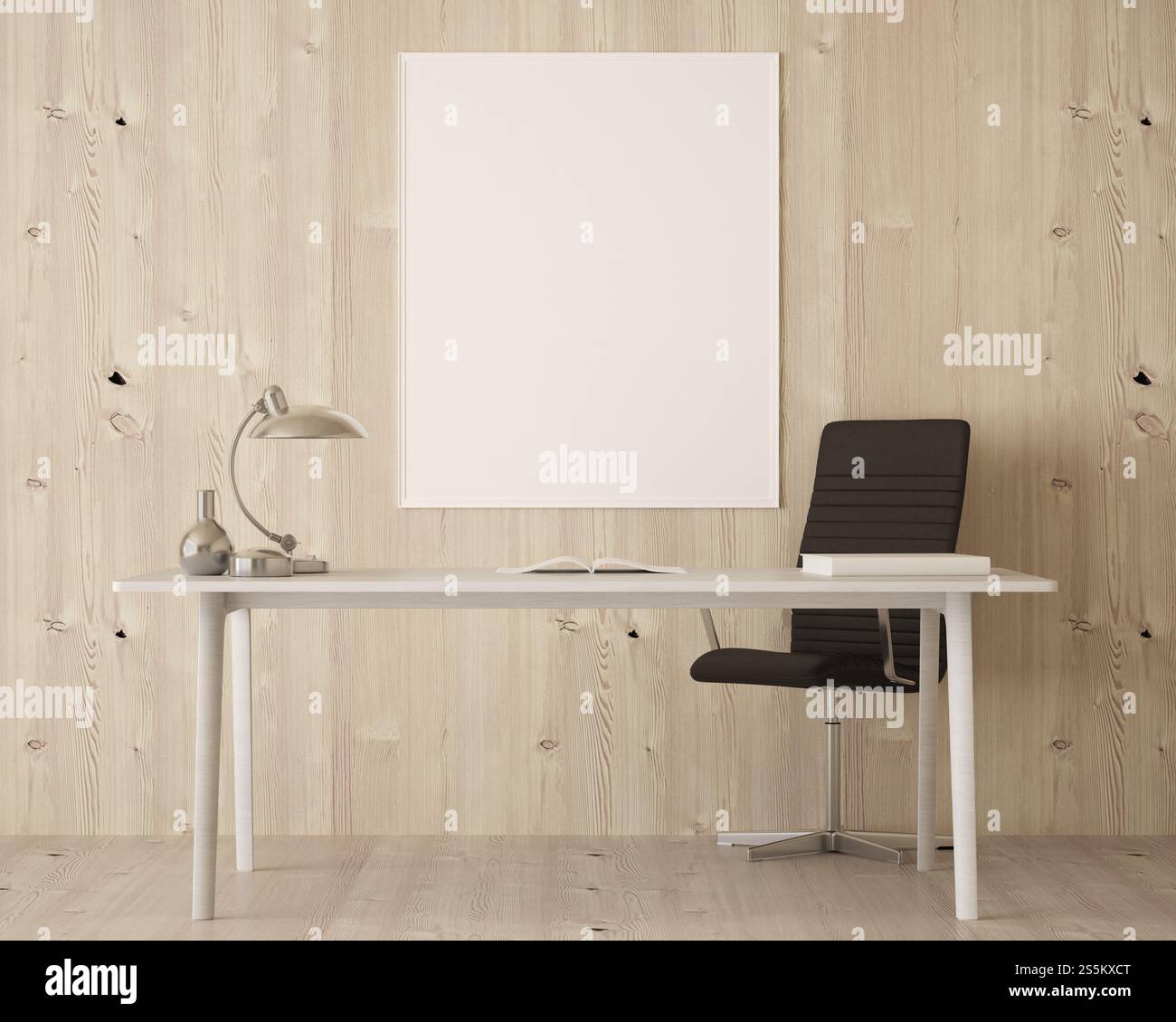 3D interior design for rest corner or working space in house with table ...