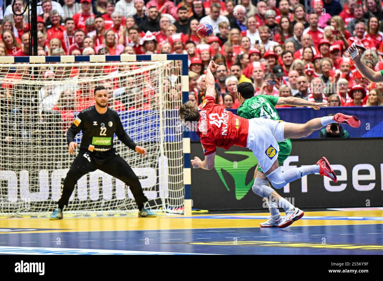 Herning, Denmark. 14th Jan, 2025. Thomas Sommer Arnoldsen of Danmark ...
