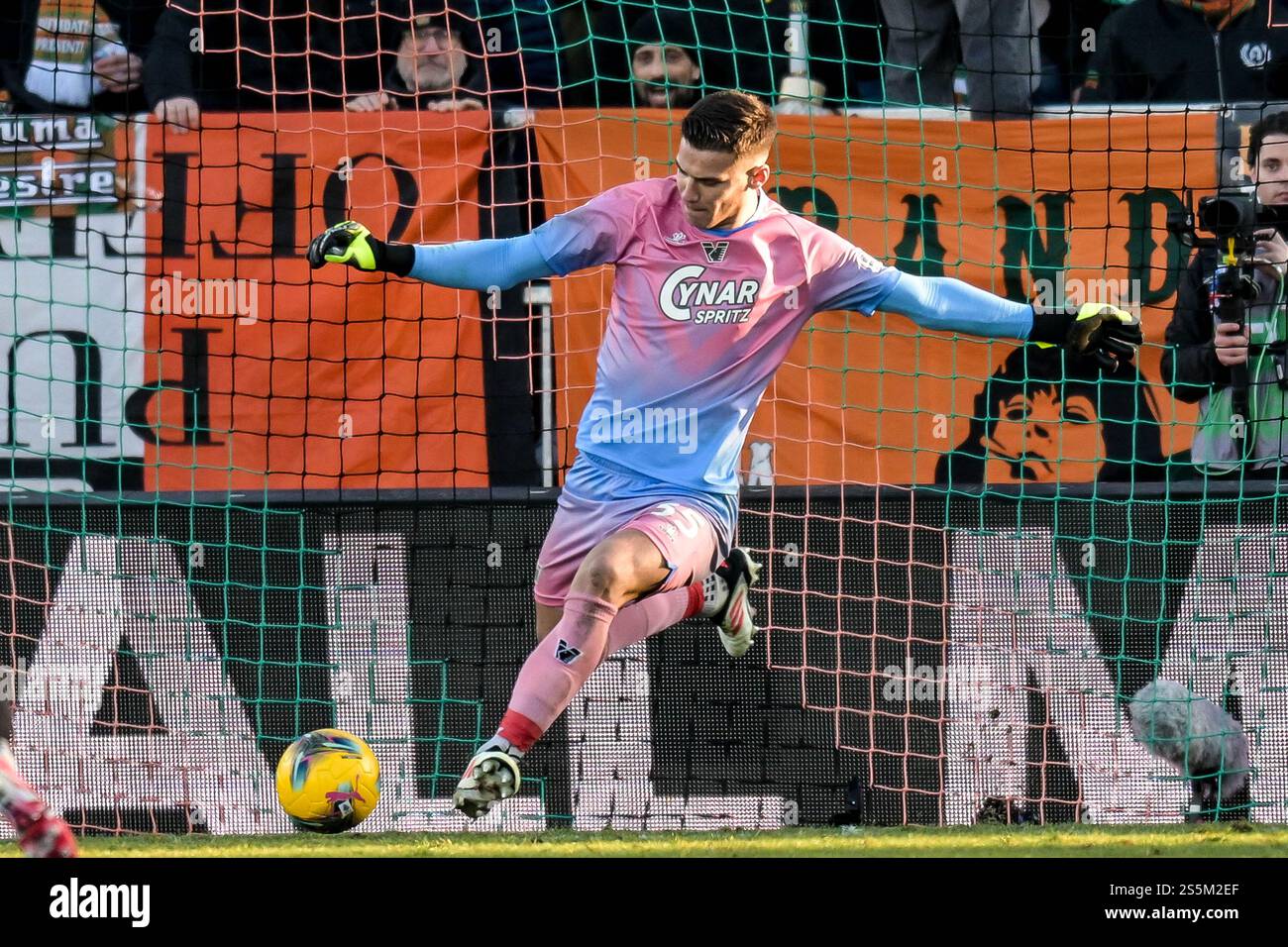 Venice, Italy. 12th Jan, 2025. Veneziaâ??s Filip Stankovic portrait in ...