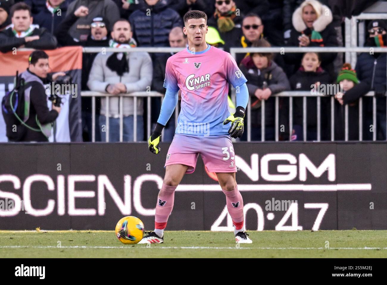 Venice, Italy. 12th Jan, 2025. Veneziaâ??s Filip Stankovic portrait ...
