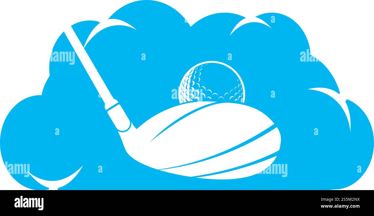 Cloud Golf vector logo design. Golf club inspiration logo design Stock Vector Image & Art - Alamy