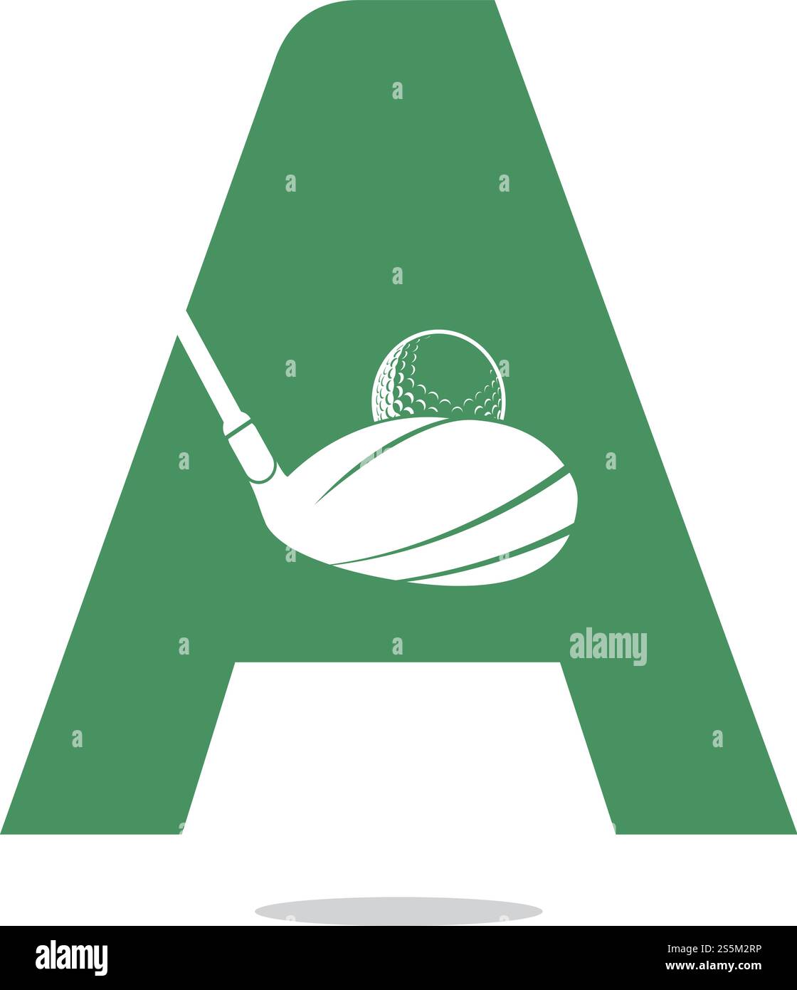Initial letter A golf vector logo design. Golf club inspiration logo ...