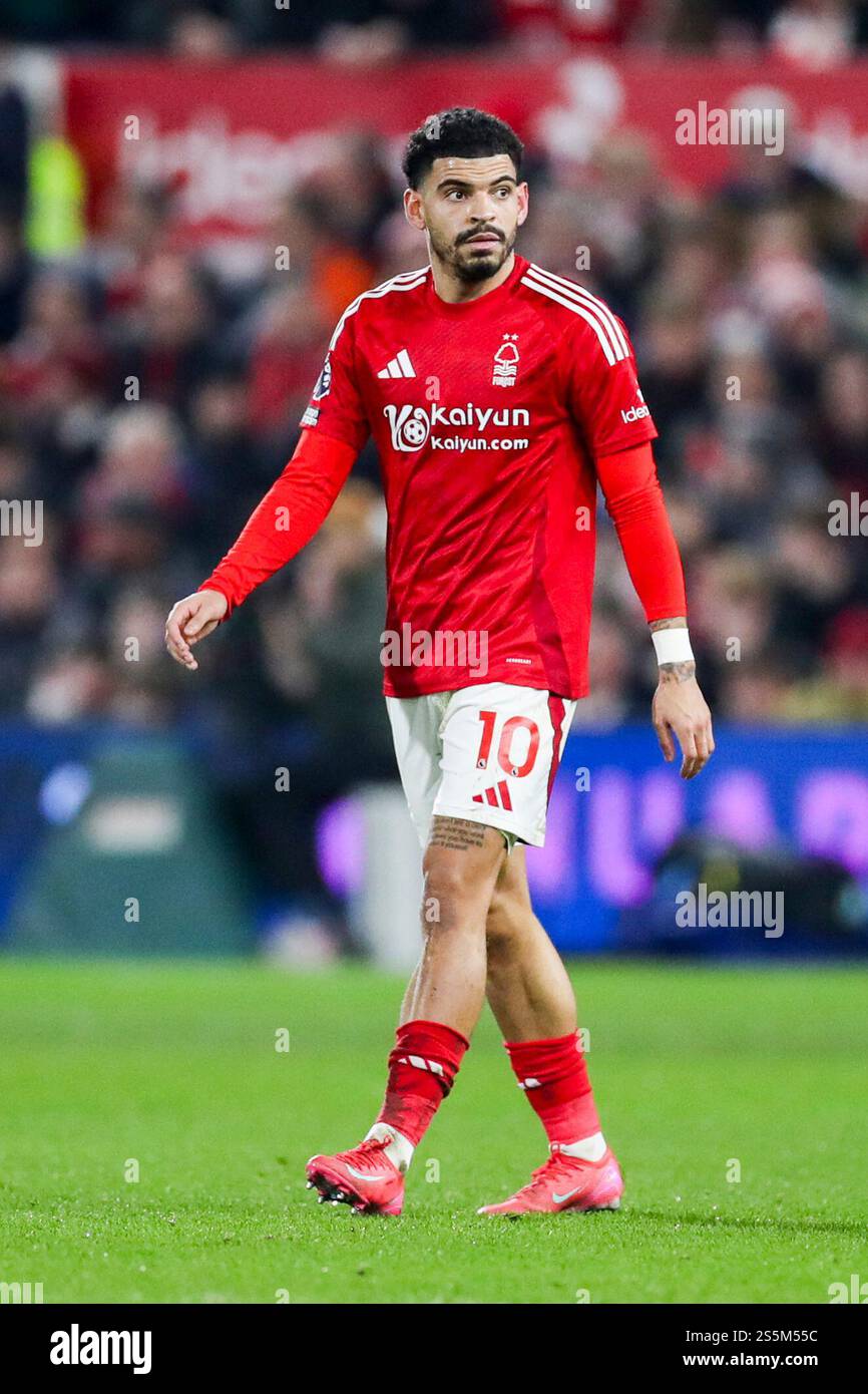 Nottingham, UK. 14th Jan, 2025. Nottingham Forest midfielder Morgan ...