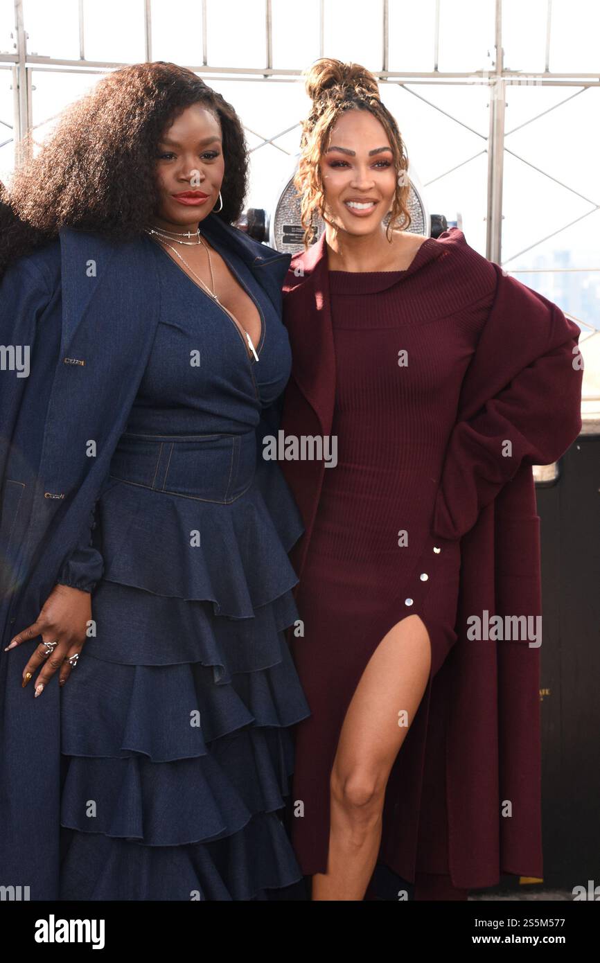 New York, NY, USA. 14th Jan, 2025. Shoniqua Shanda and Meagan Good ...