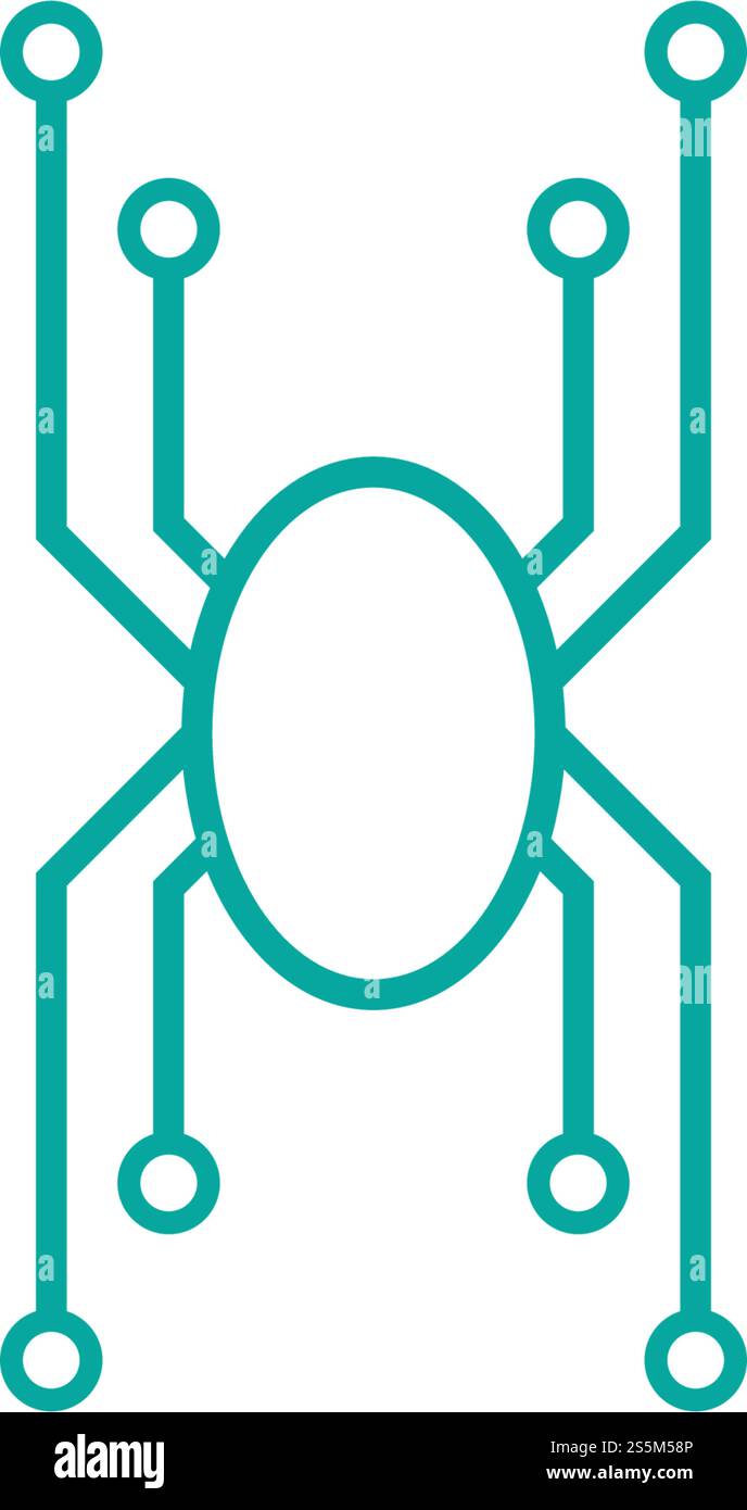 Spider Technology logo vector Stock Vector Image & Art - Alamy