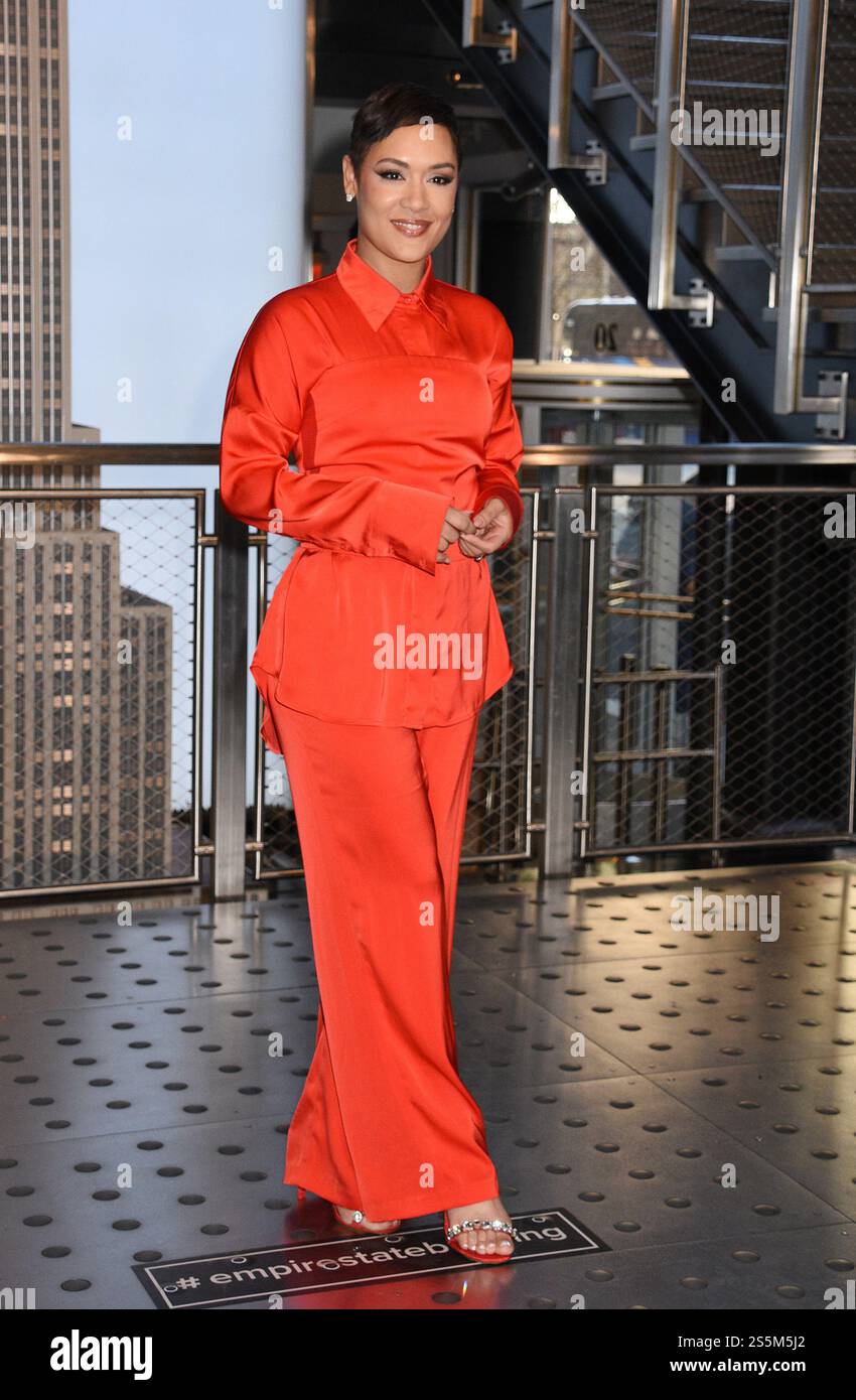 New York, NY, USA. 14th Jan, 2025. Grace Byers pictured as Prime Video ...