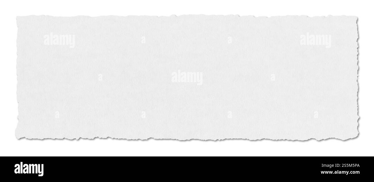 Clean white paper texture. Banner background wallpaper. Isolated on ...