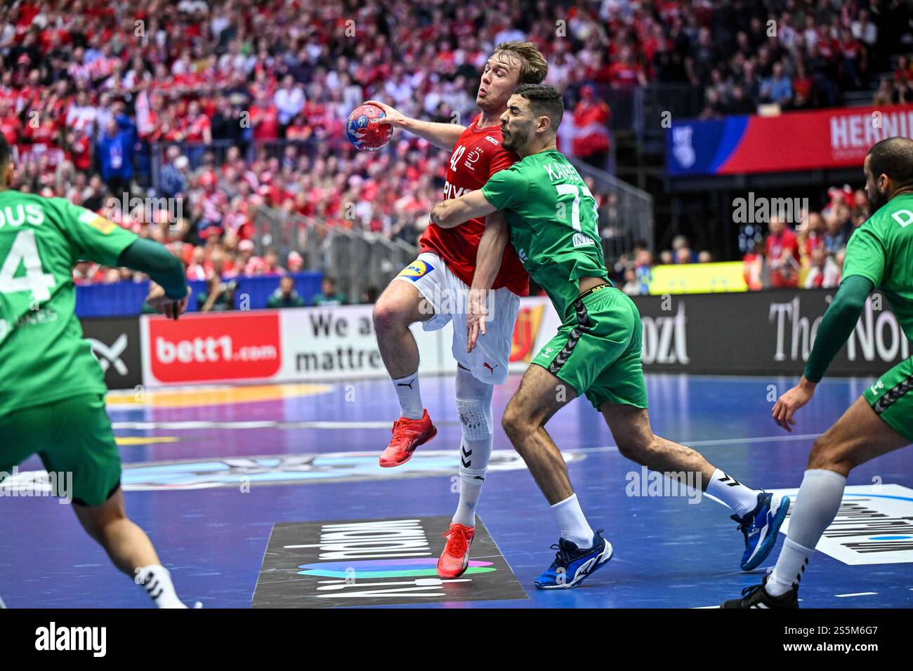 Thomas Sommer Arnoldsen of Danmark during IHF Men's - Handball World ...