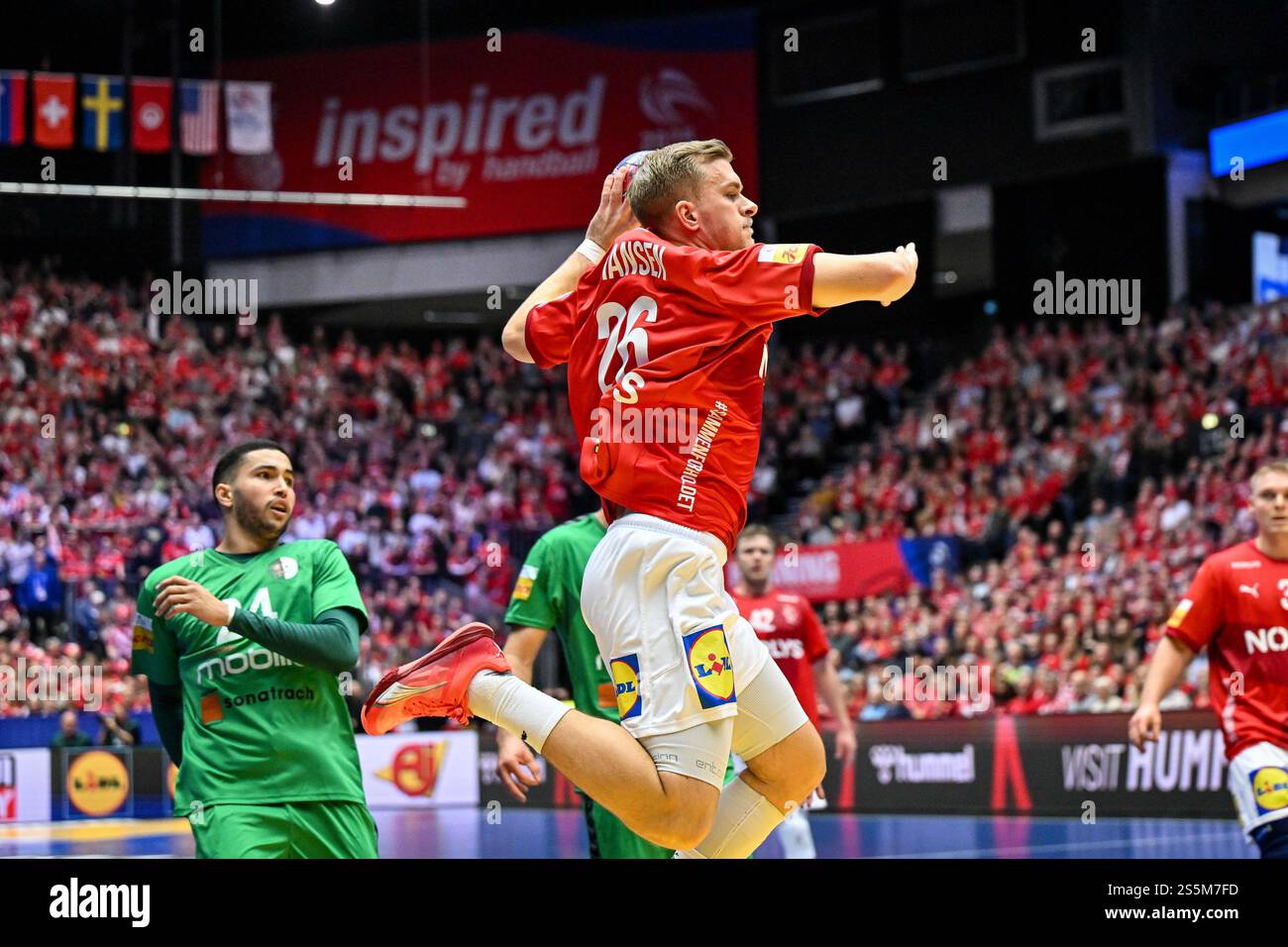 Johan A Plogv Hansen of Danmark during IHF Men's - Handball World ...