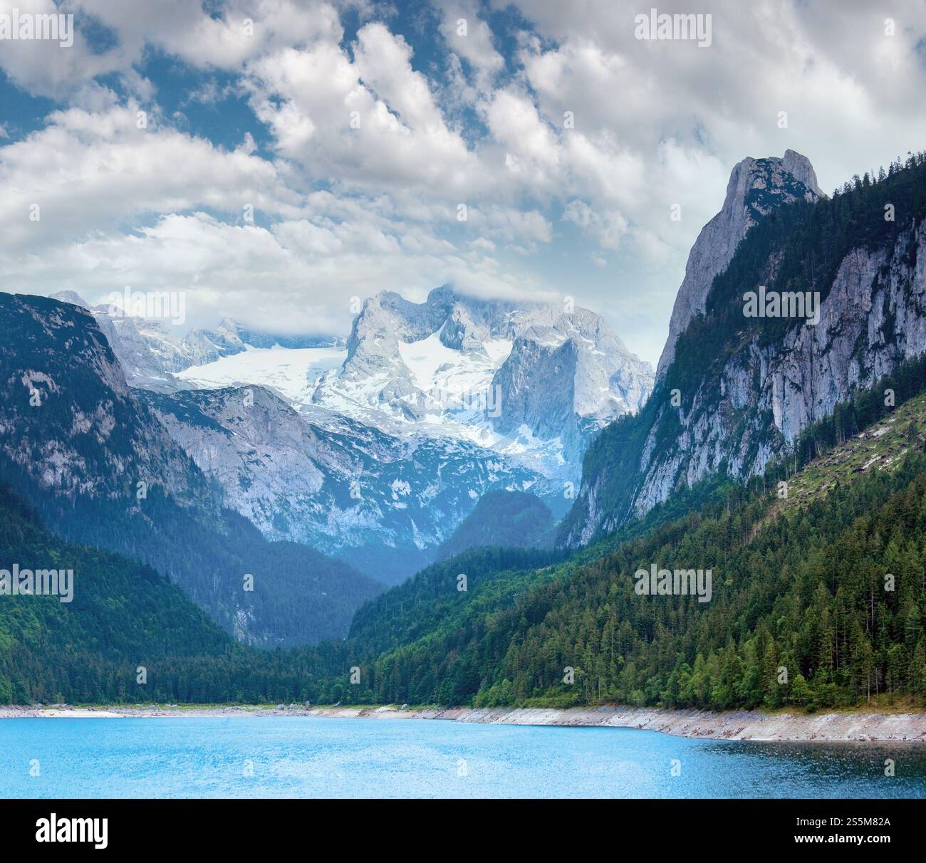 Beautiful summer alpine lake gosausee view hi-res stock photography and ...