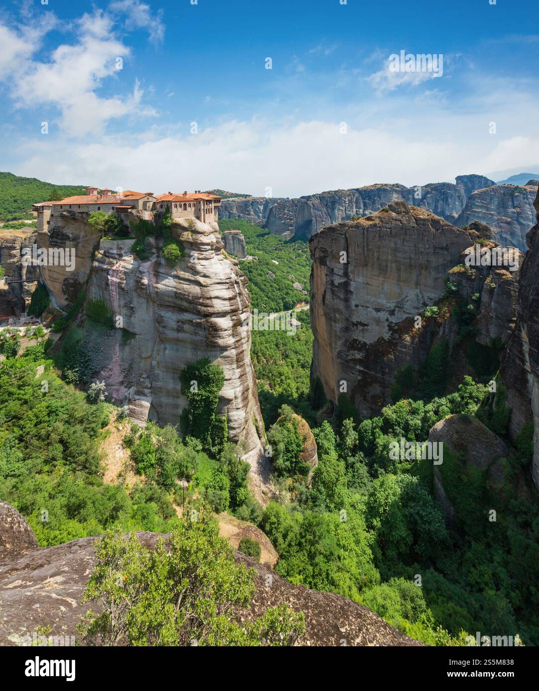Summer Meteora - important rocky Christianity religious monasteries ...