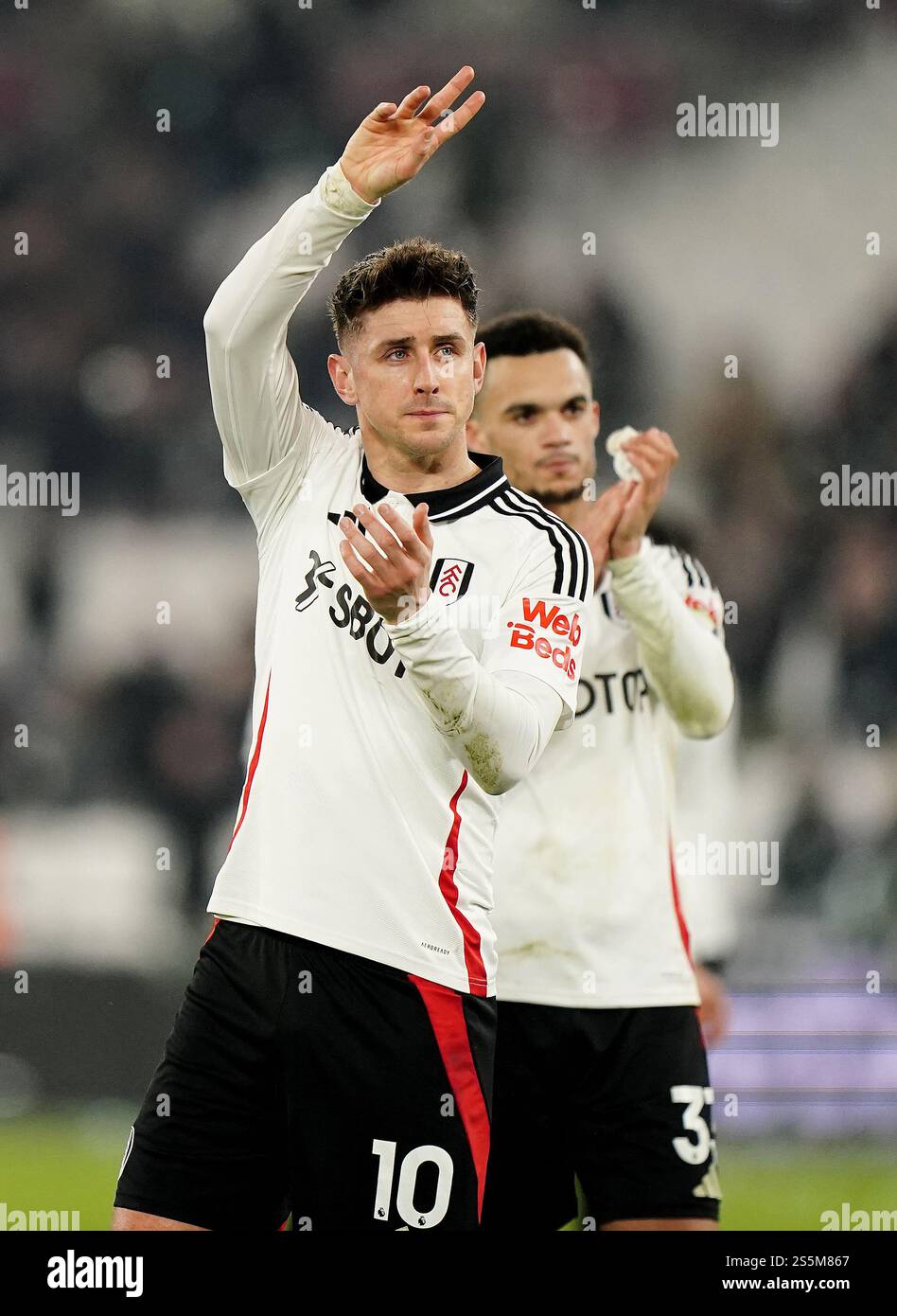 Fulham's Tom Cairney after the Premier League match at the London ...