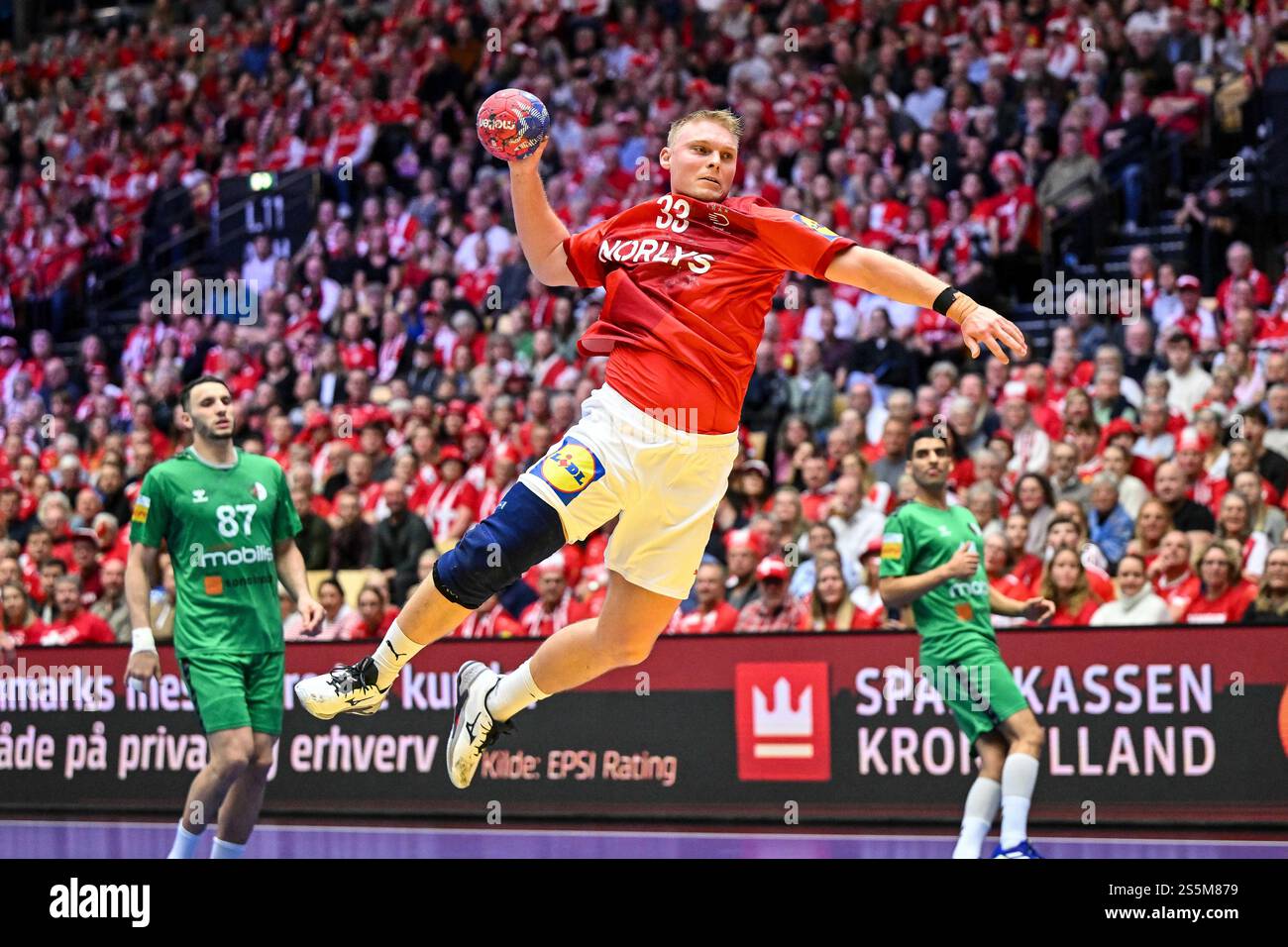 Emil Siersbak Bergholt of Danmark during IHF Men's - Handball World ...