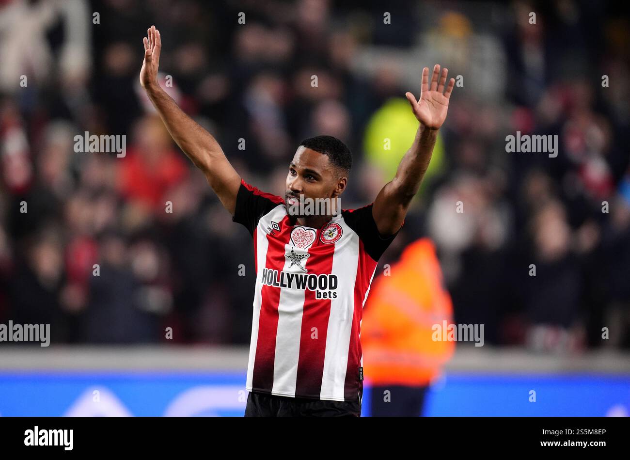 Brentford's Rico Henry after the final whistle of the Premier League ...
