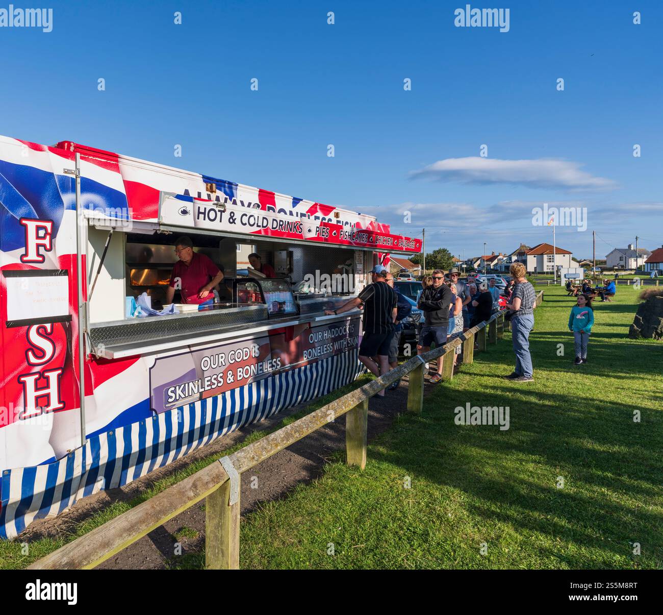 Beadnell, Northumberland coast fishing village now a popular resort and ...