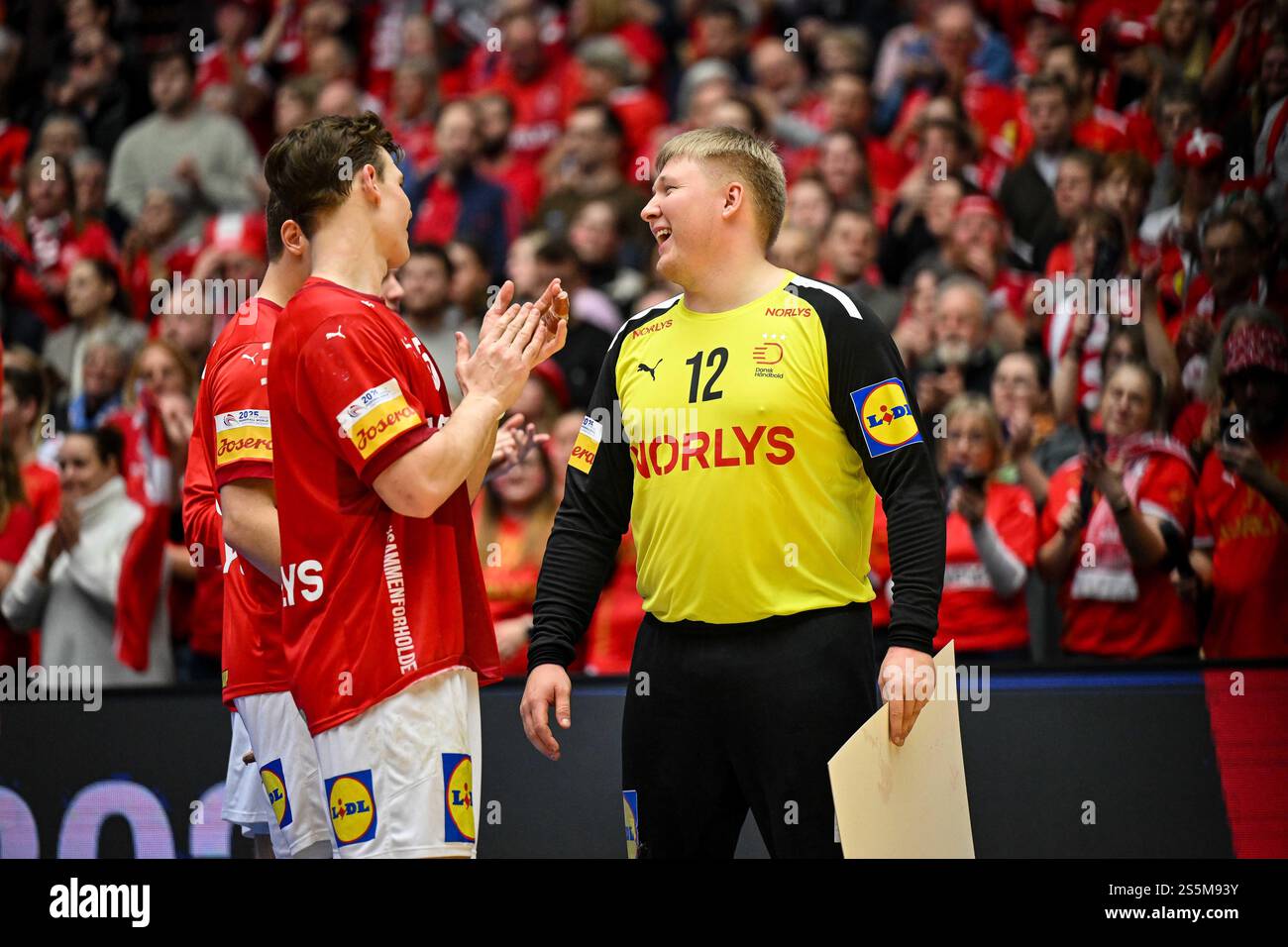 Herning, Denmark. 14th Jan, 2025. Emil Nielsen of Danmark during IHF ...