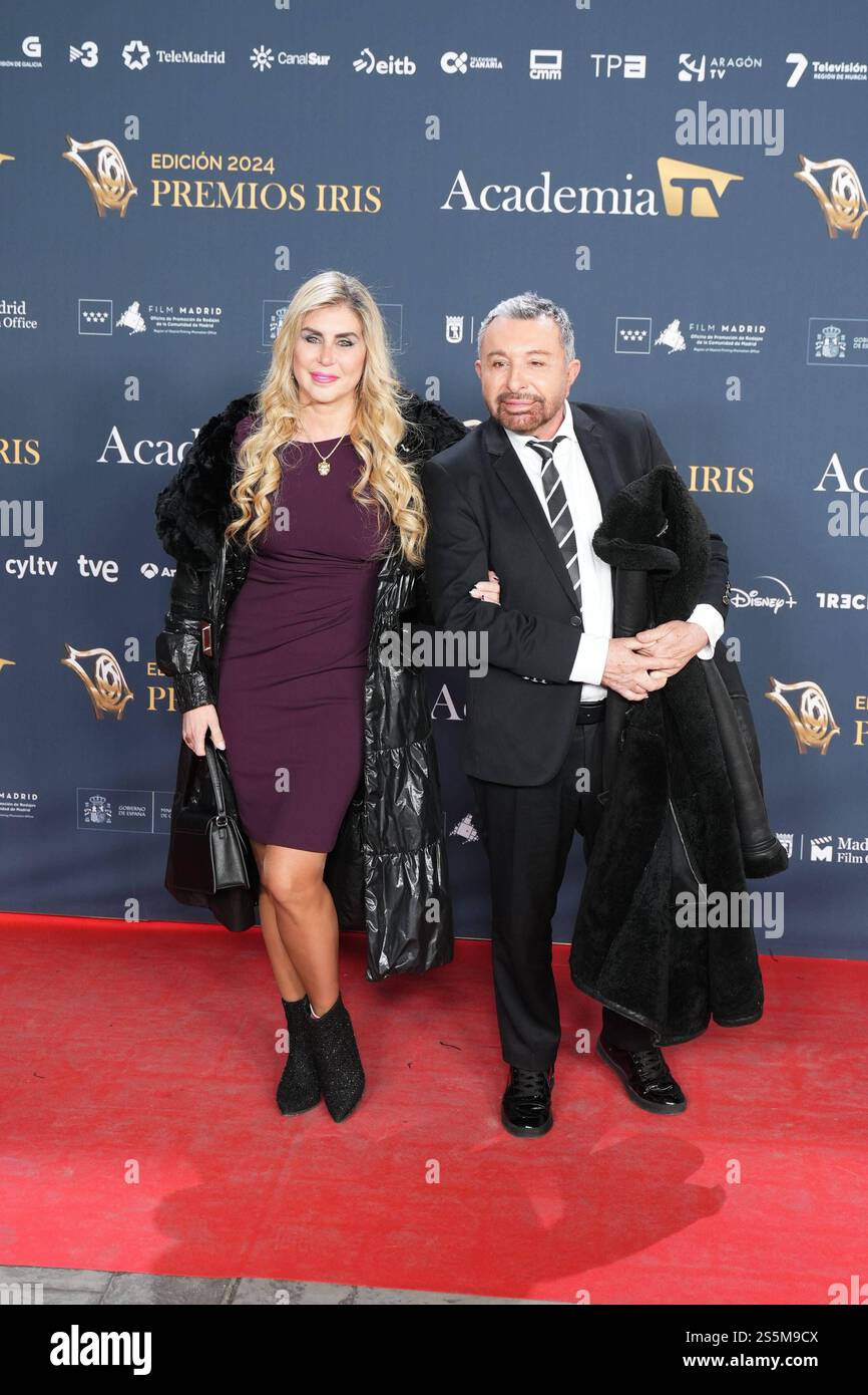 Madrid, Spain. 14th Jan, 2025. Presenter Jose Manuel Parada and Malena ...