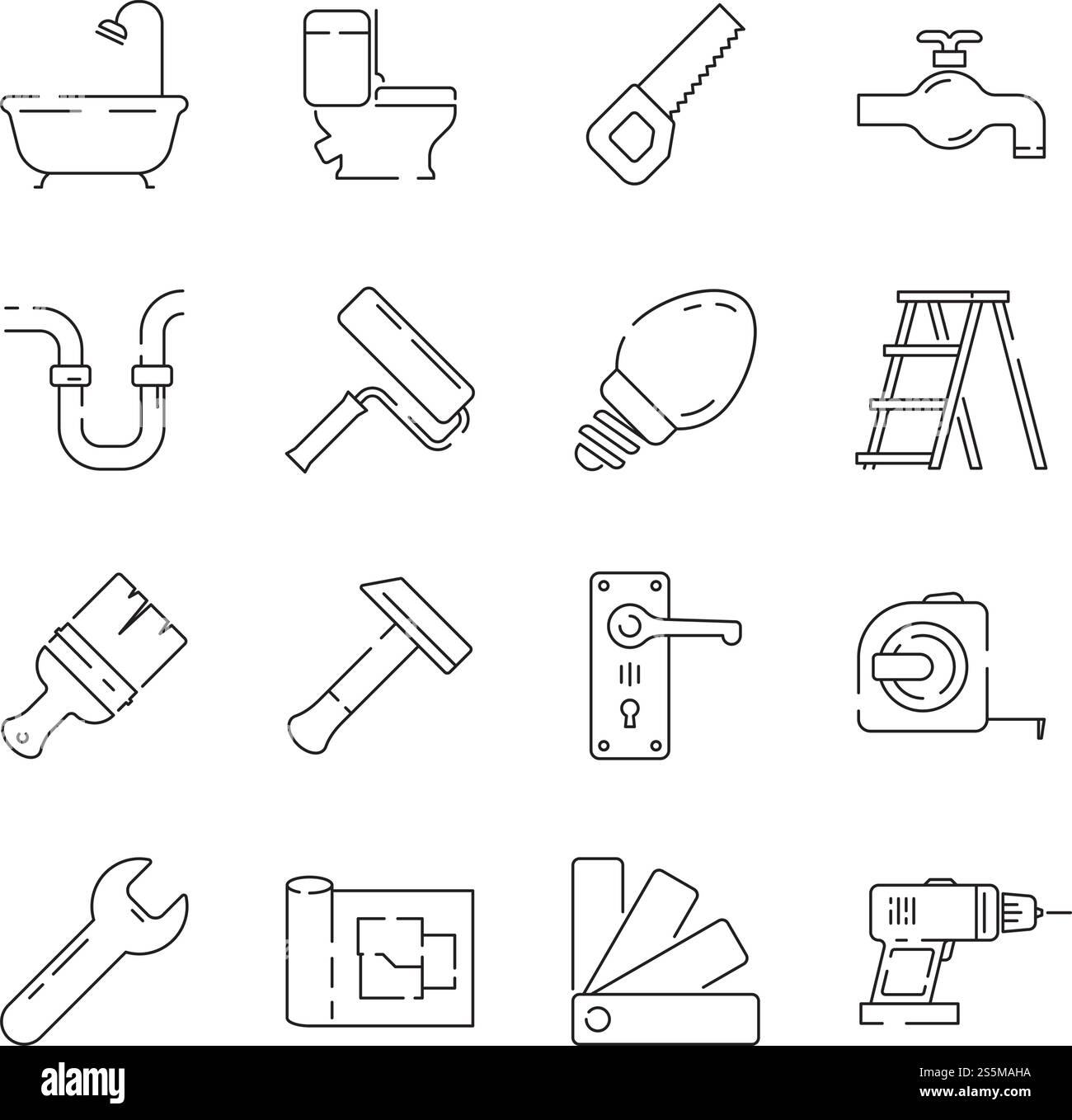 Repair icon. Support service building construction tools fast supplies ...