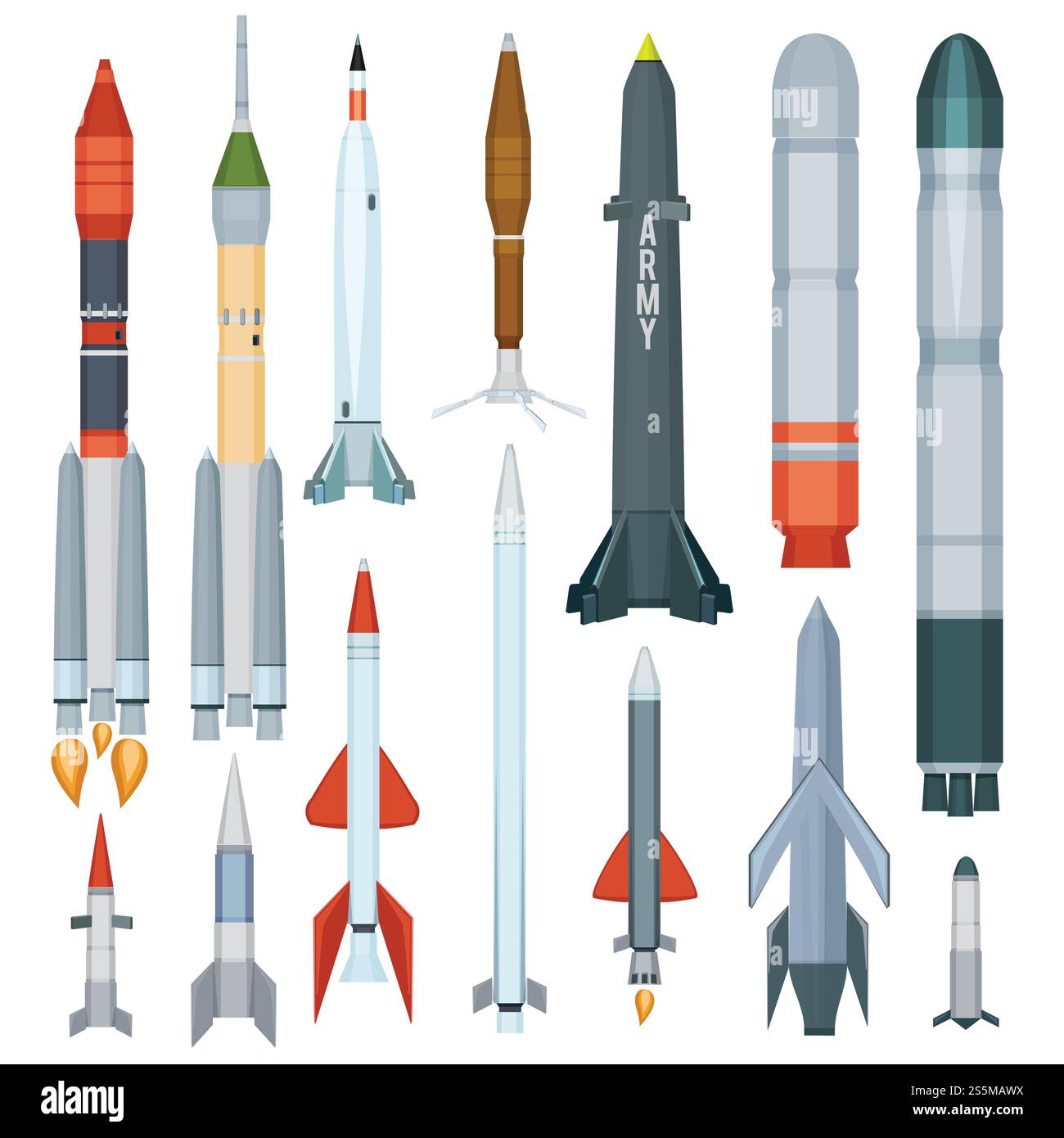 Army missile. Flight armour propeller rocket engine weapon military ...