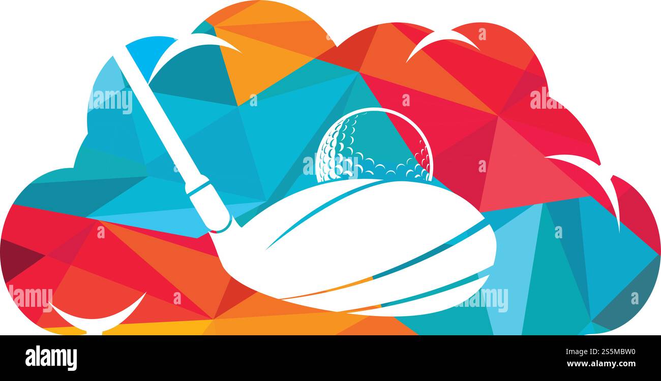 Cloud Golf vector logo design. Golf club inspiration logo design Stock Vector Image & Art - Alamy