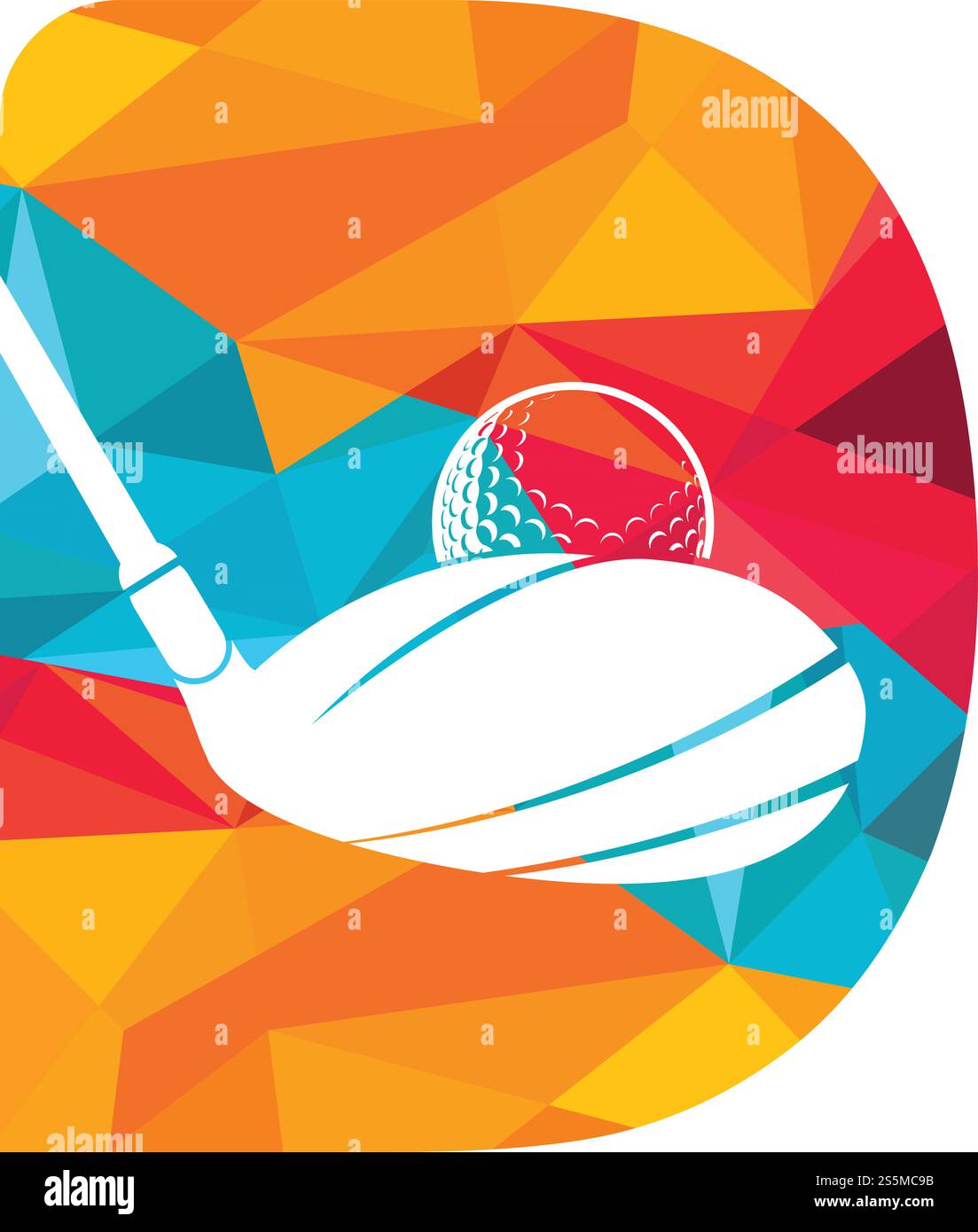 Initial letter D golf vector logo design. Golf club inspiration logo ...