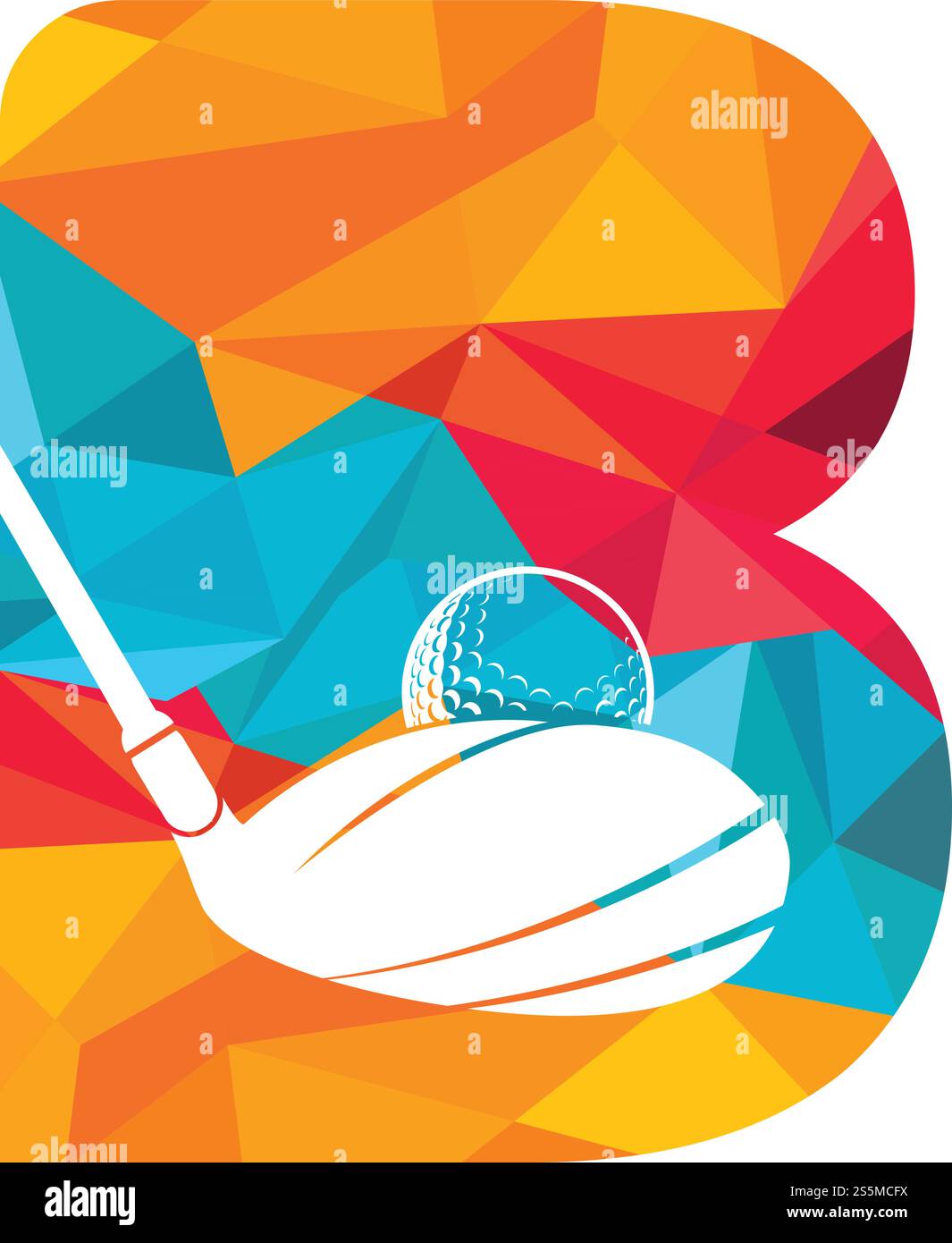 Initial letter B golf vector logo design. Golf club inspiration logo ...