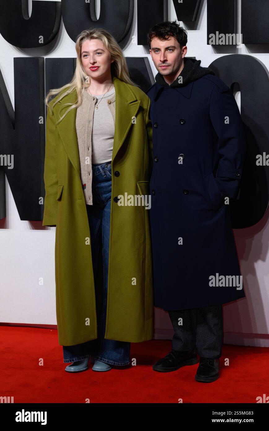 London, UK. January 14th, 2025. Anais Gallagher and Isaac Gryn arriving ...