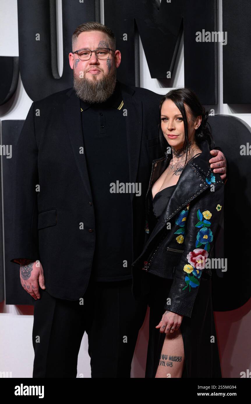 London, UK. January 14th, 2025. Rag'n'Bone Man and Zoe Bearsdall ...