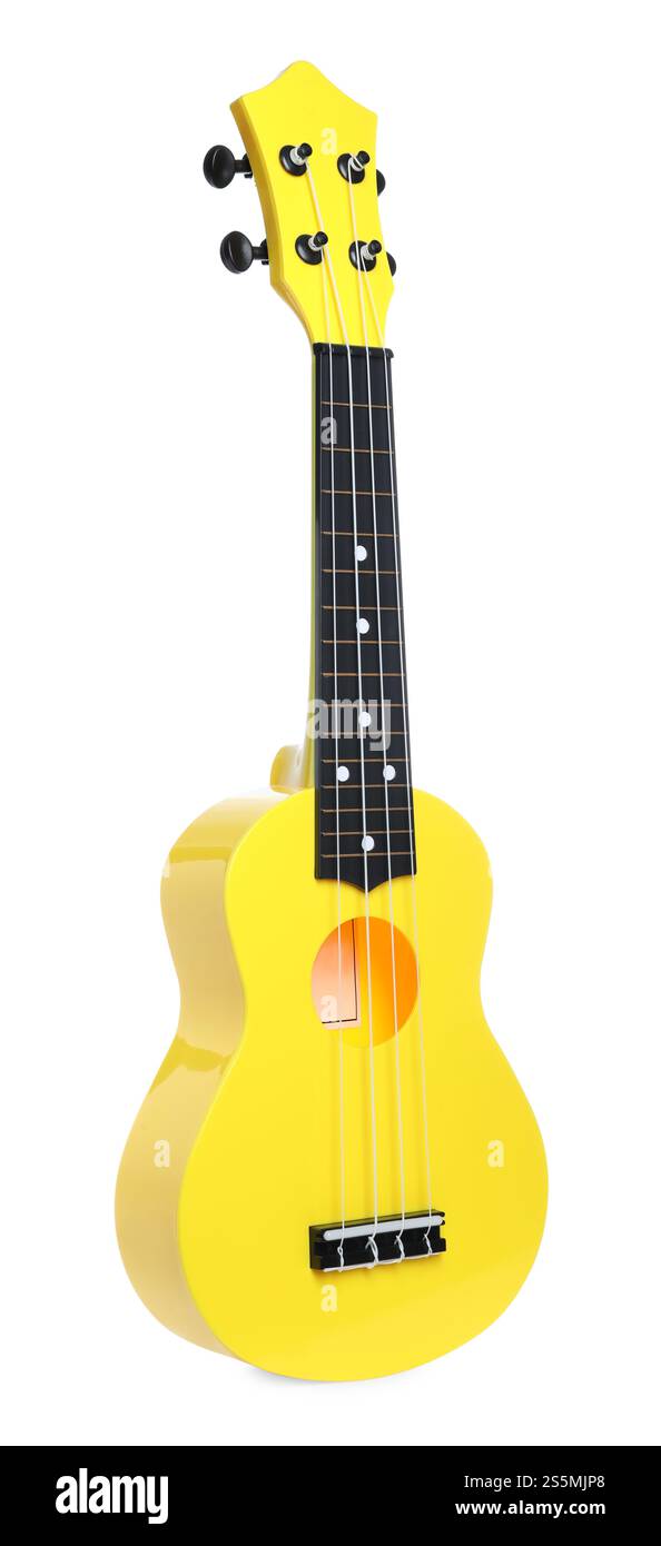 One ukulele isolated on white. String musical instrument Stock Photo ...