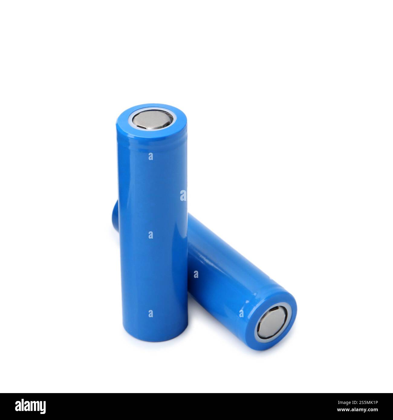 Two AA cell batteries isolated on white Stock Photo - Alamy