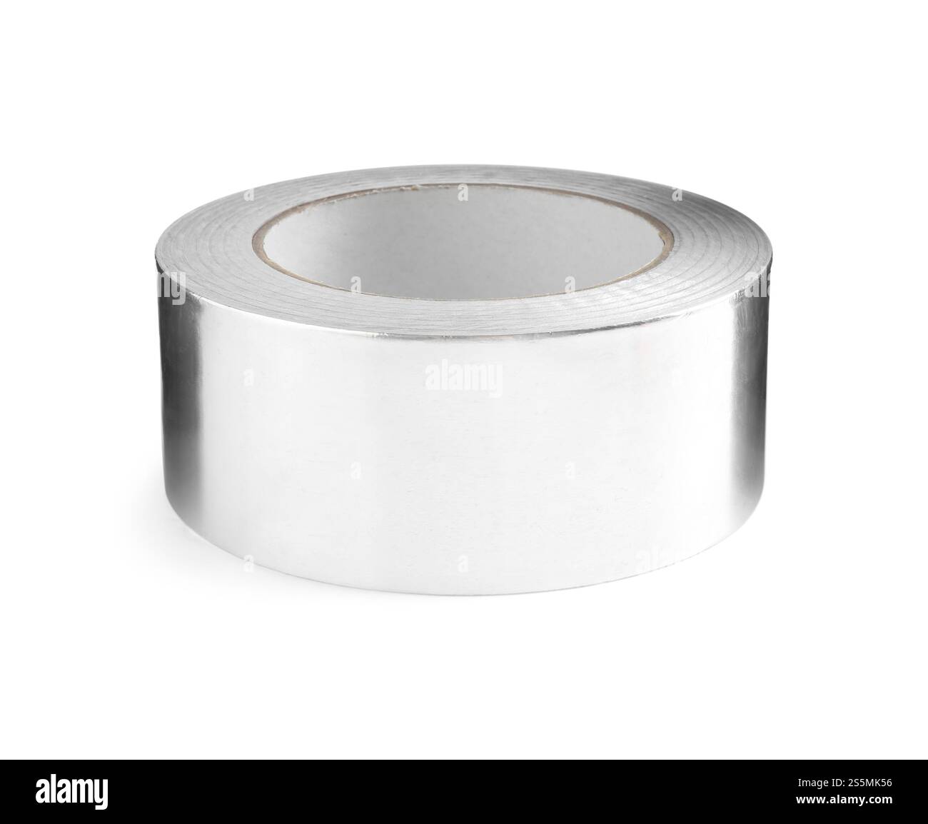 Roll of silver adhesive tape isolated on white Stock Photo - Alamy