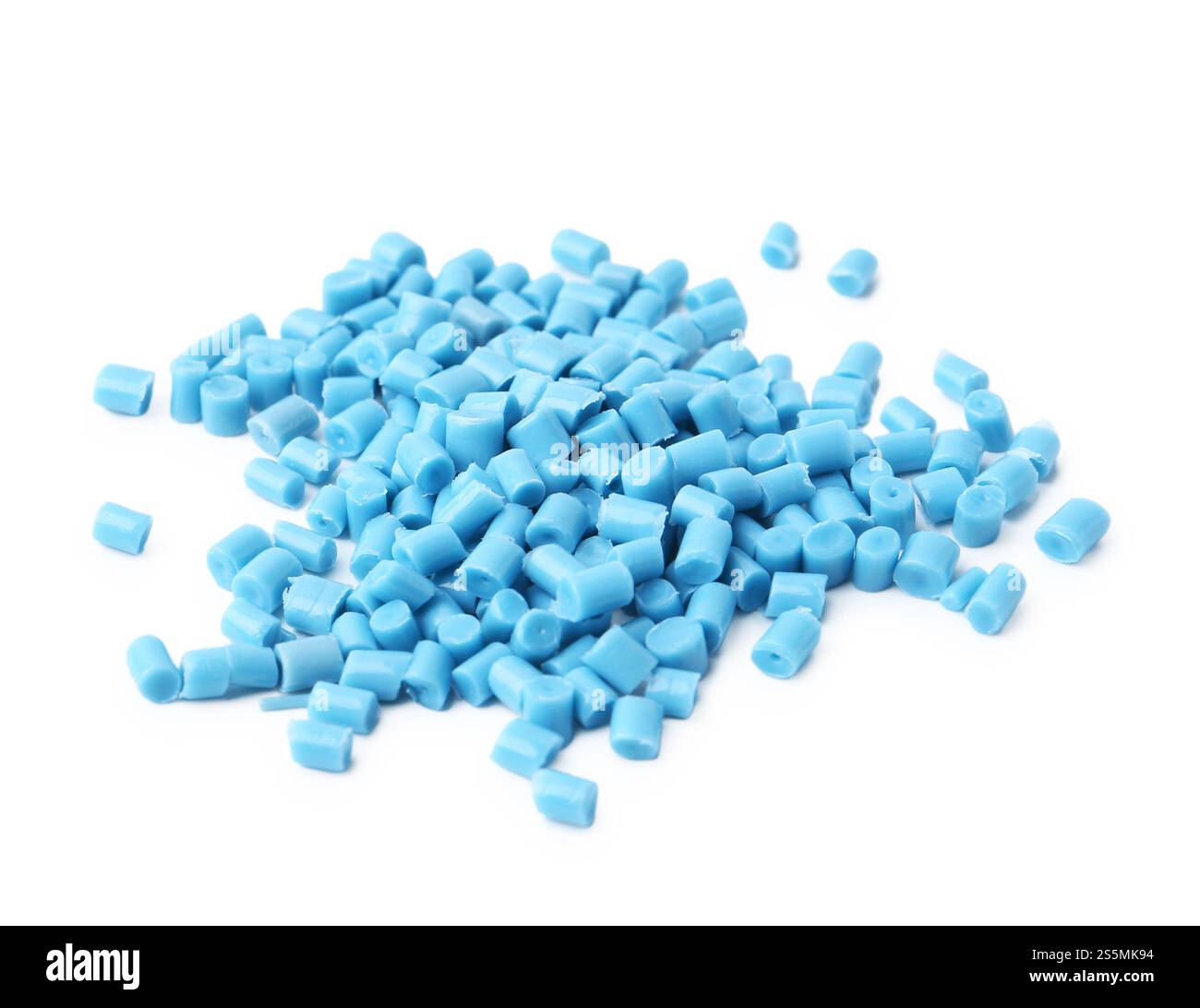 Pile of light blue plastic granules isolated on white Stock Photo - Alamy