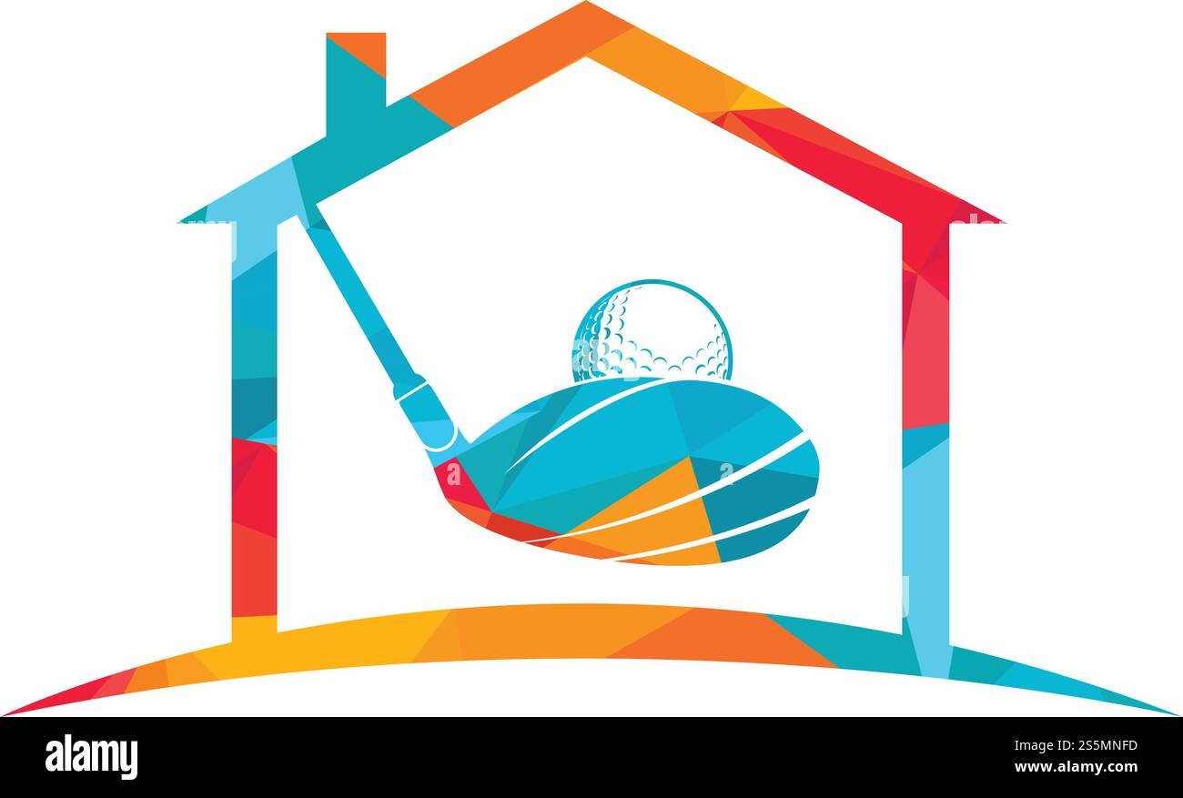 Home Golf vector logo design. Golf club inspiration logo design Stock ...