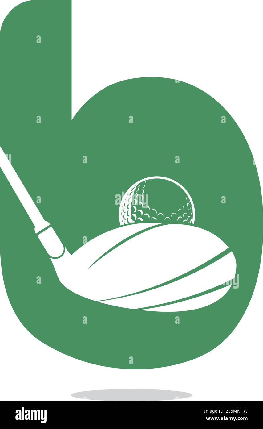 Initial letter B golf vector logo design. Golf club inspiration logo ...