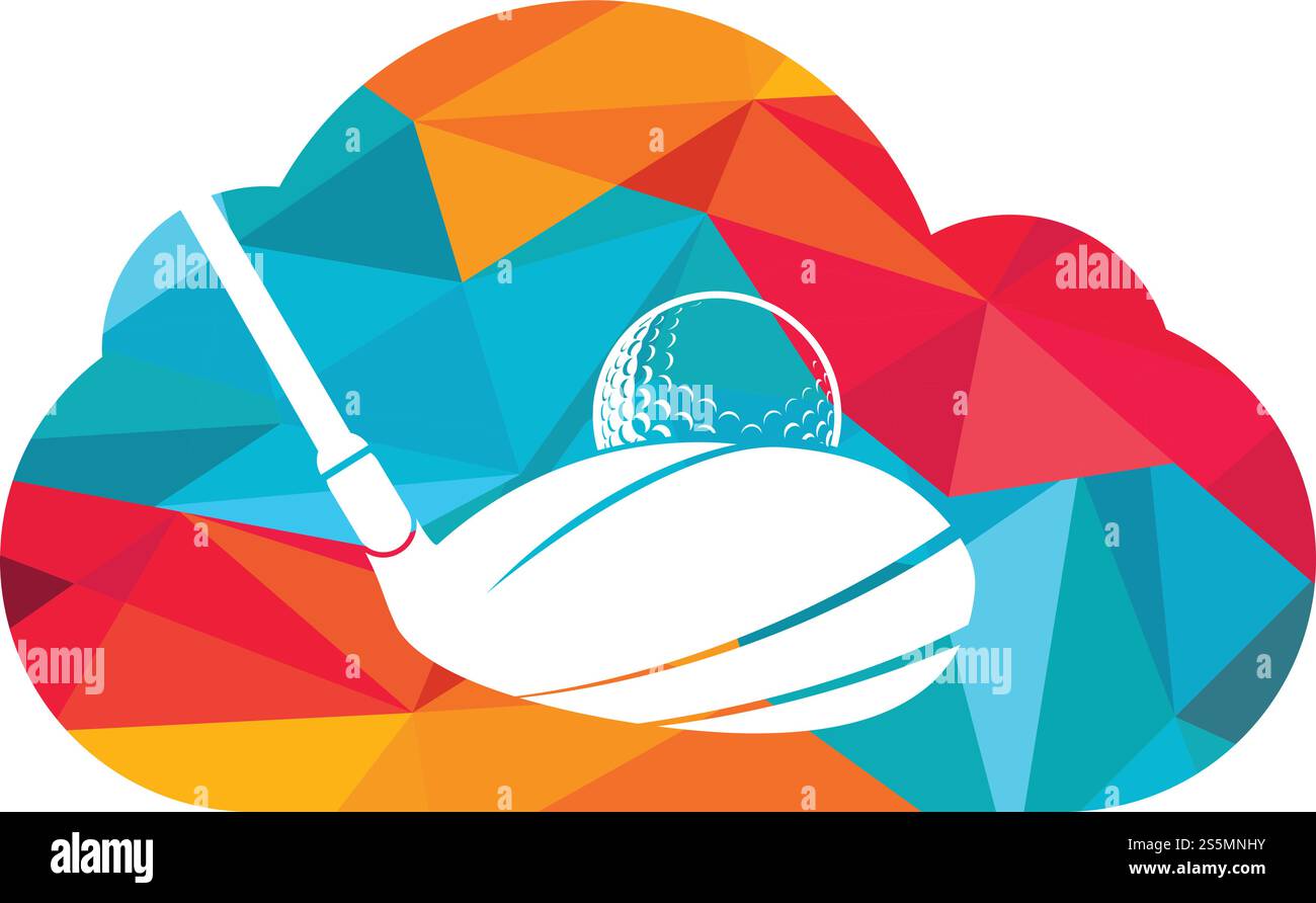 Cloud Golf vector logo design. Golf club inspiration logo design Stock Vector Image & Art - Alamy