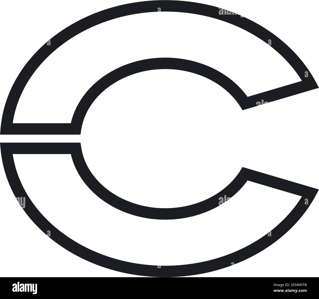 C Letter Alphabet font logo vector design Stock Vector Image & Art - Alamy