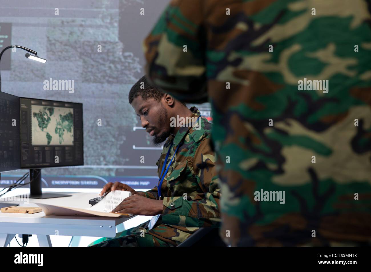 Military officer oversees surveillance and cybersecurity operations in ...