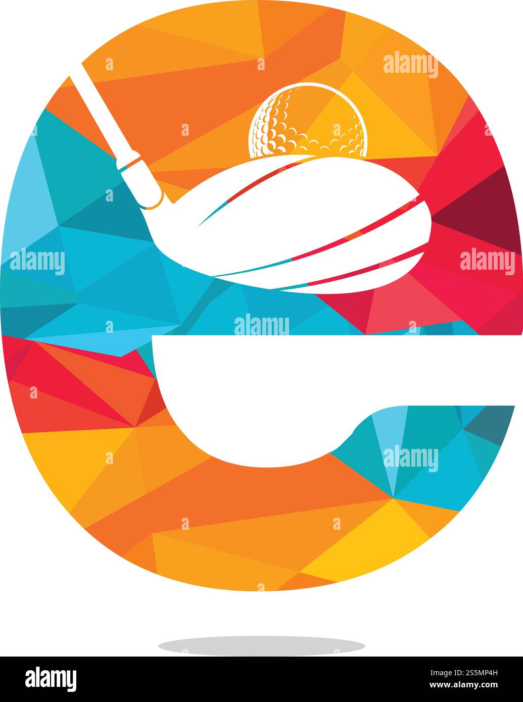 Initial letter E golf vector logo design. Golf club inspiration logo ...