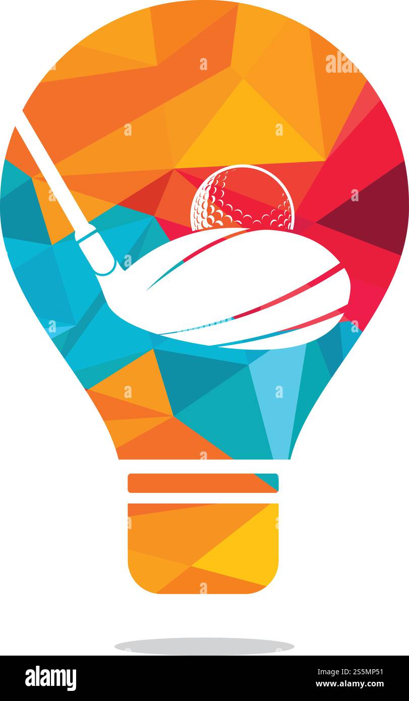 Golf Club Bulb Shape Logo Design Golf Club Inspiration Logo Design
