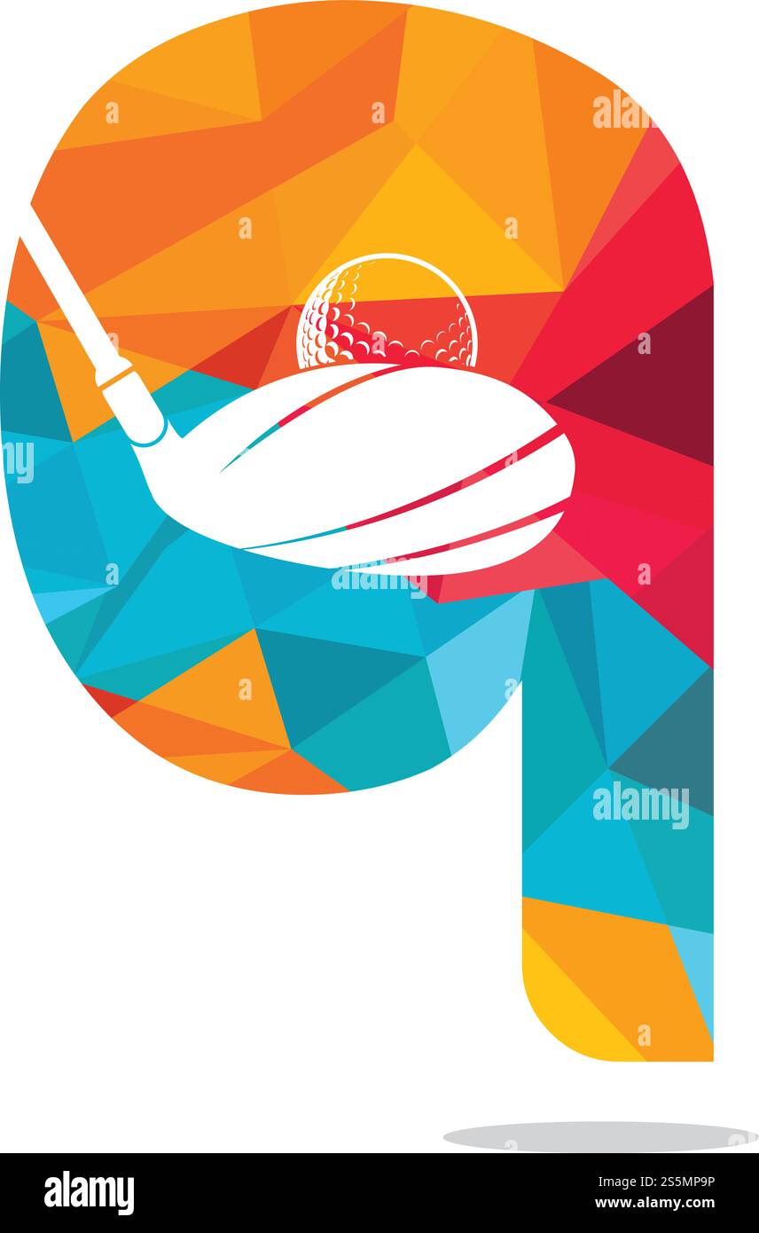 Initial letter Q golf vector logo design. Golf club inspiration logo ...