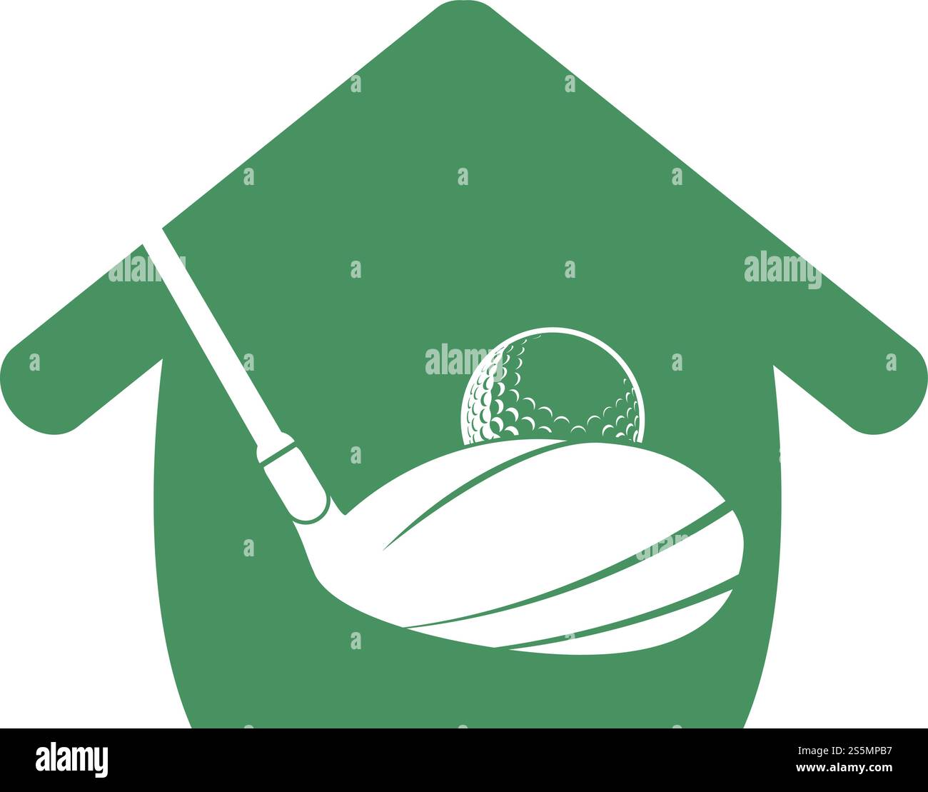 Home Golf vector logo design. Golf club inspiration logo design Stock ...