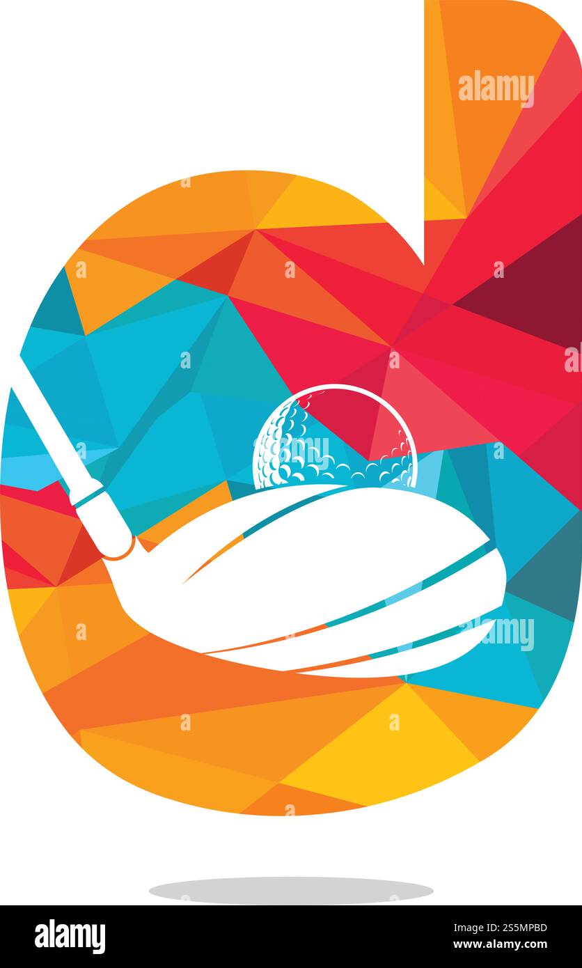 Initial letter D golf vector logo design. Golf club inspiration logo ...