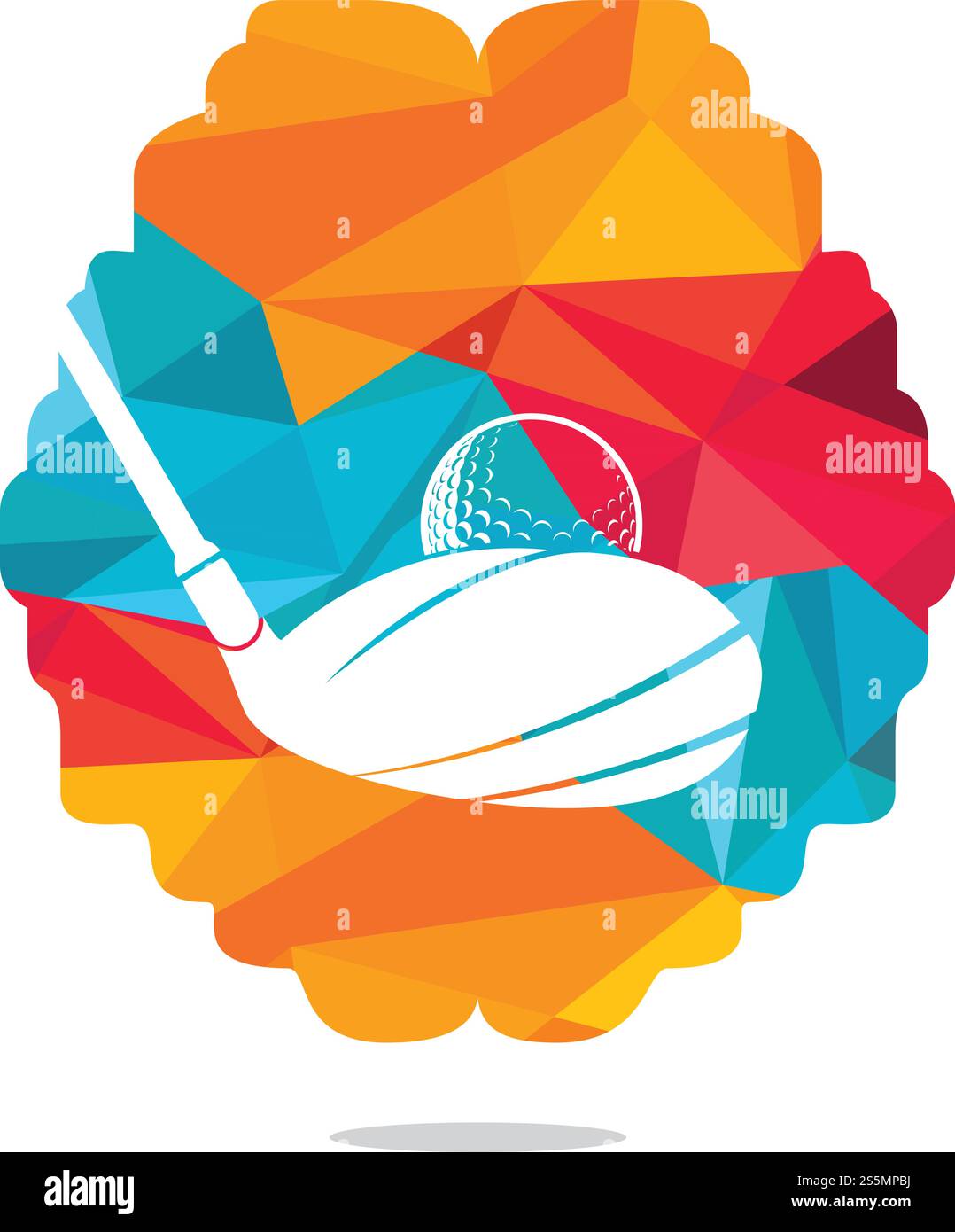 Brain golf vector logo design. Golf club inspiration logo design Stock ...