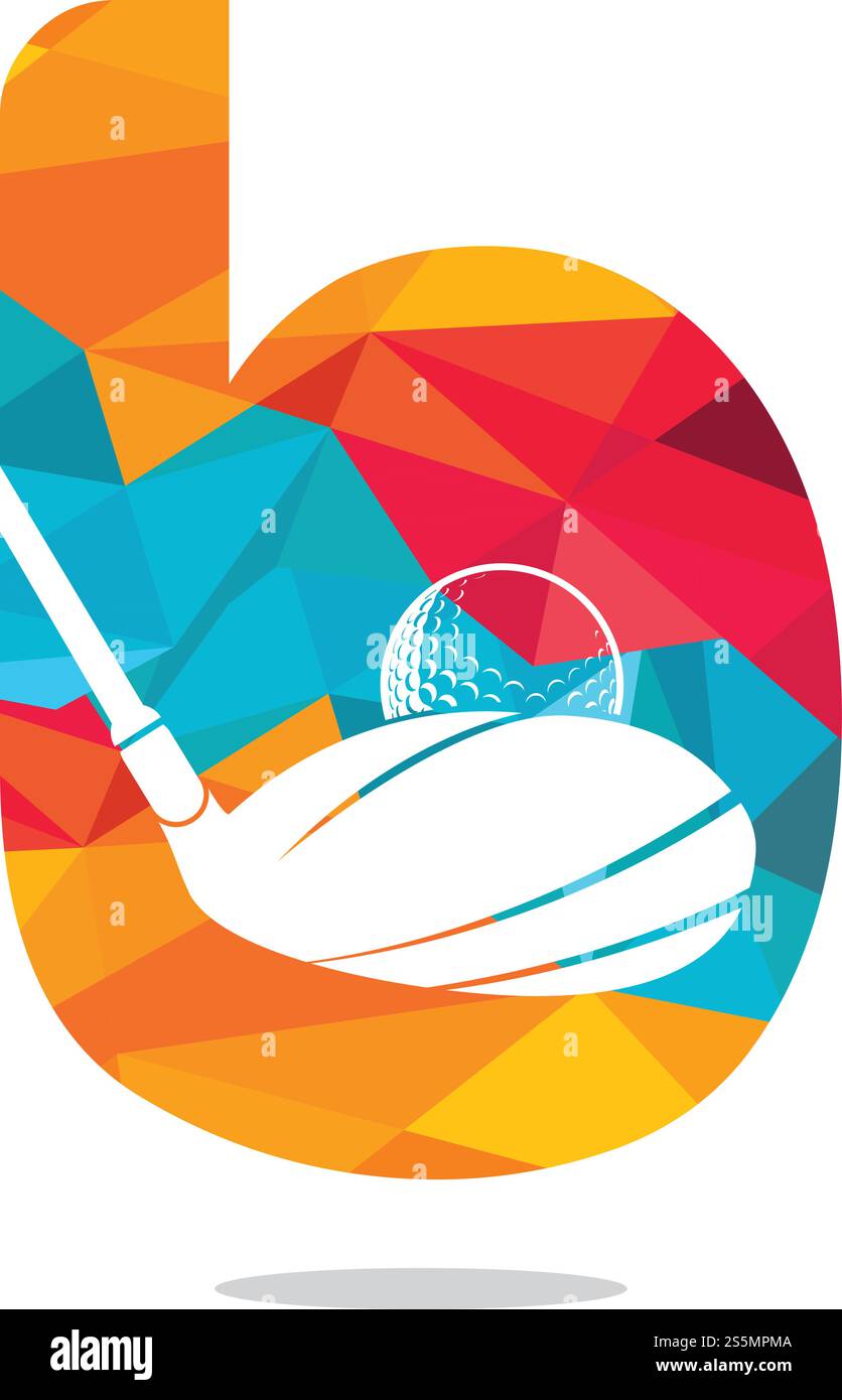 Initial letter B golf vector logo design. Golf club inspiration logo ...