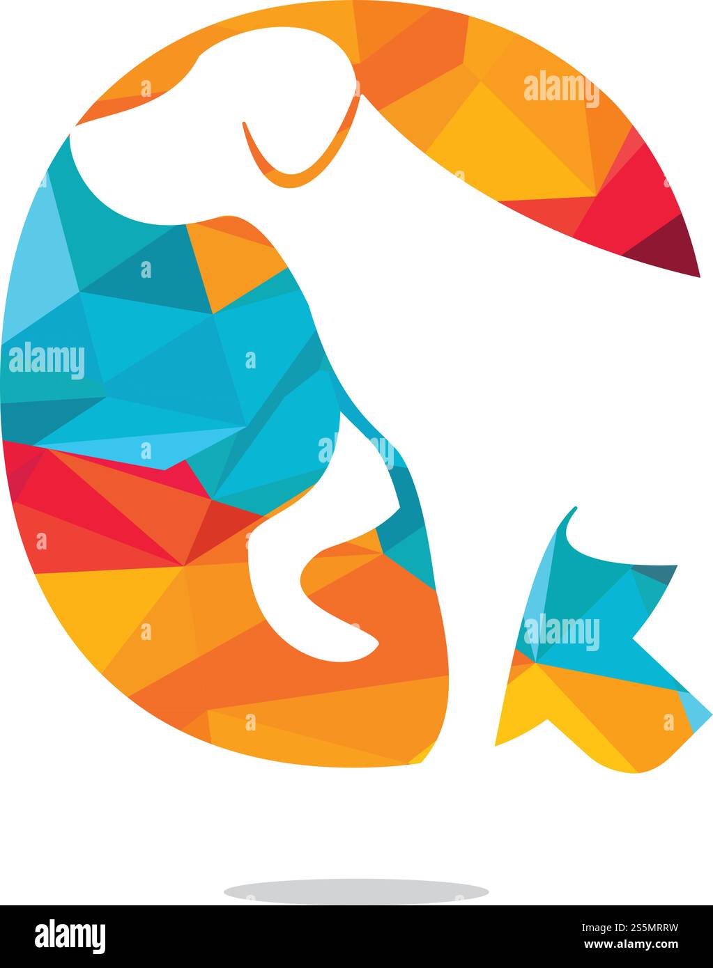 Letter Q and Dog head vector logo design. Pet care logo design. Pet ...